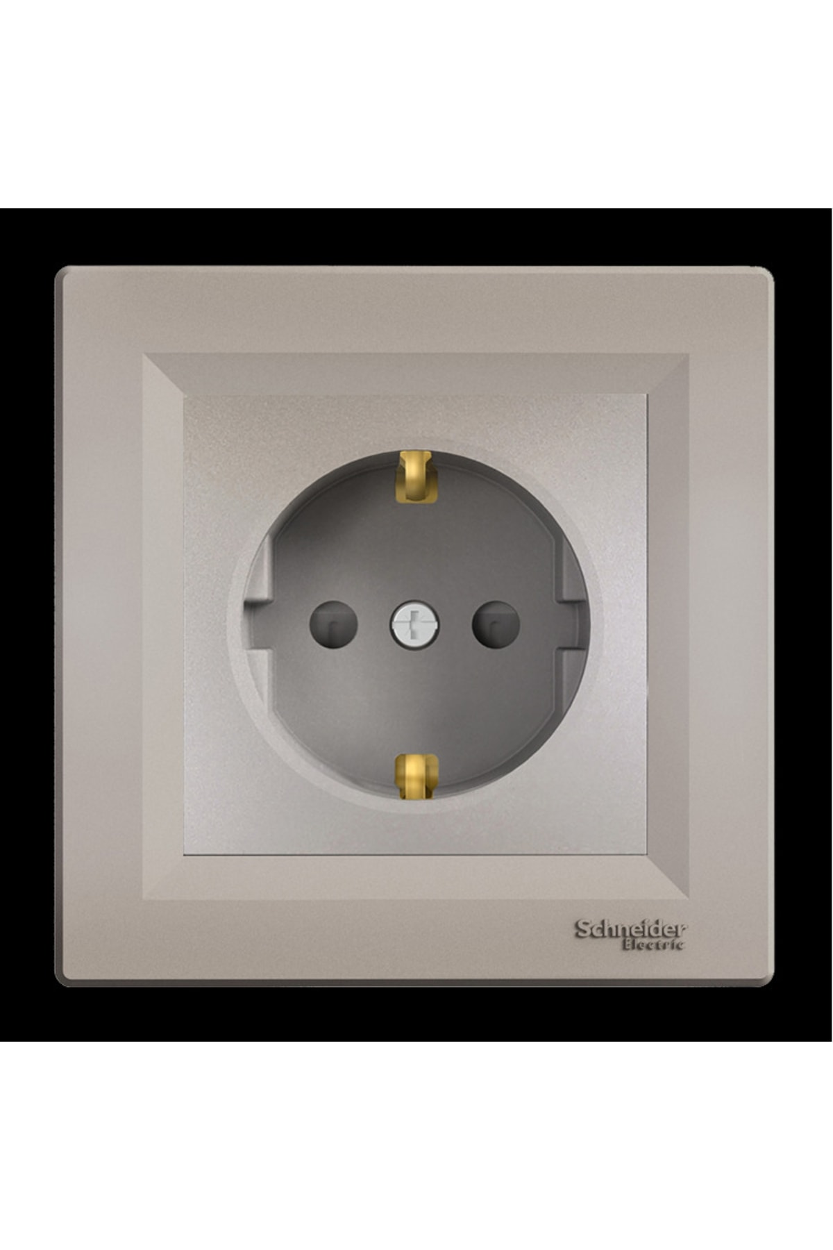 Schneider Plus Asfora Bronz Topraklı Priz Çocuk Korumalı Çerçeveli ...