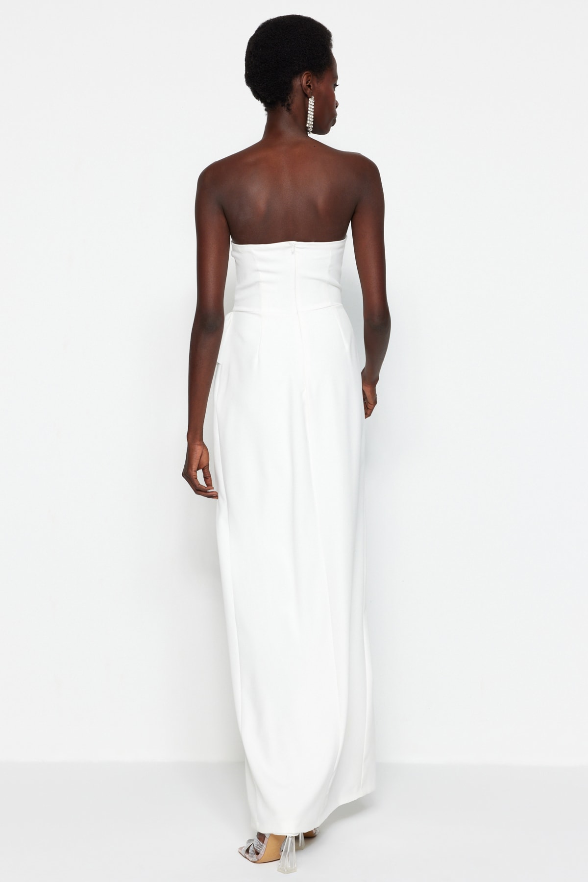 Trendyol Collection Довгі вечірні сукні DugunNikah на підкладці екрю ...