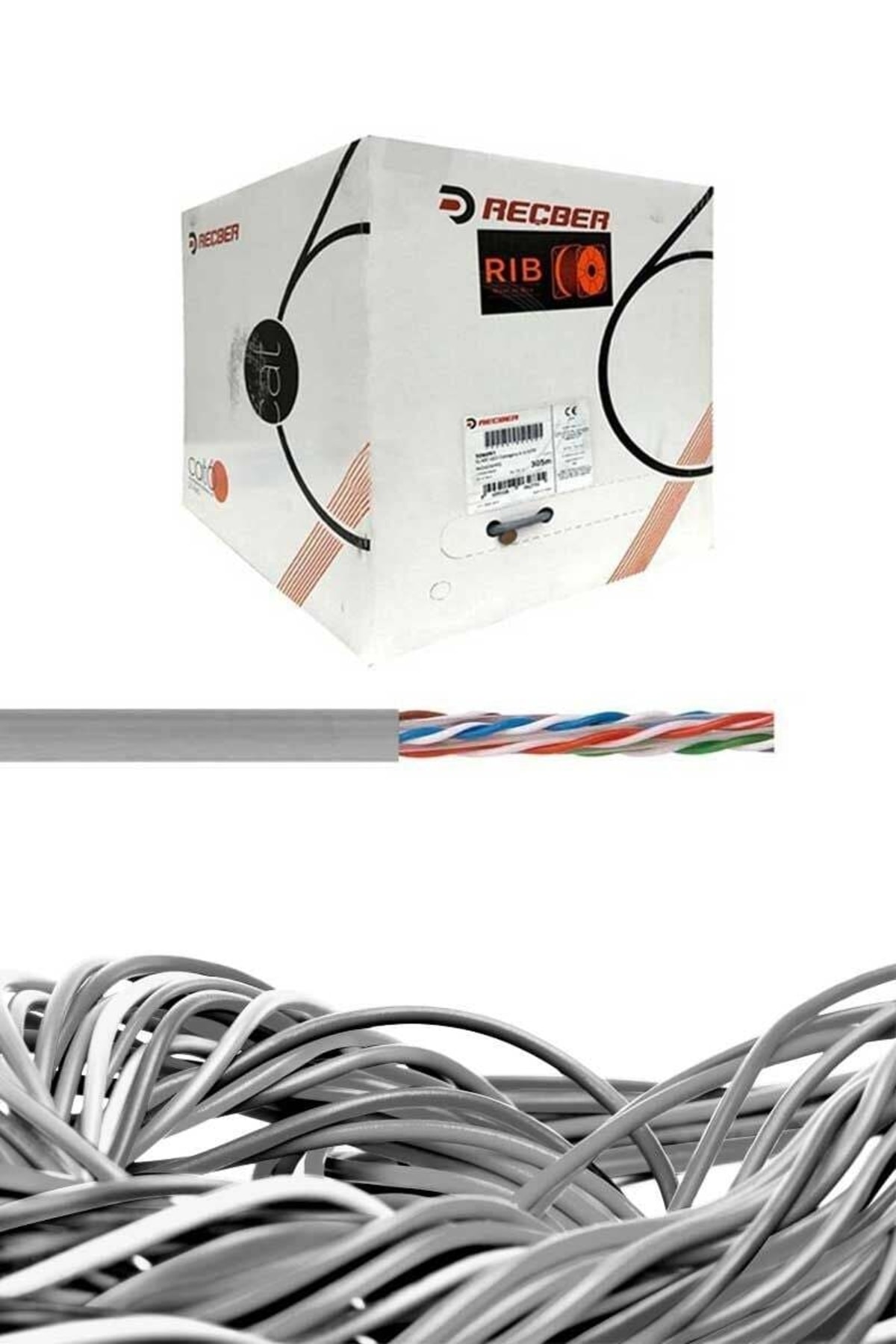 REÇBER Sl400 U23 Rıb Cat 6 U utp 4x2x23awg Kablo 506091 1 Metre ...