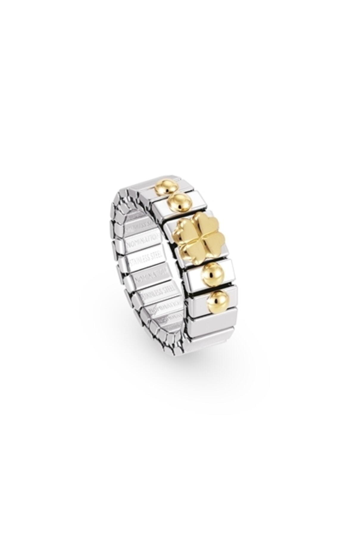 NOMİNATİON Extensıon Rings (s) In Stainless Steel With 18k Gold And 1 ...