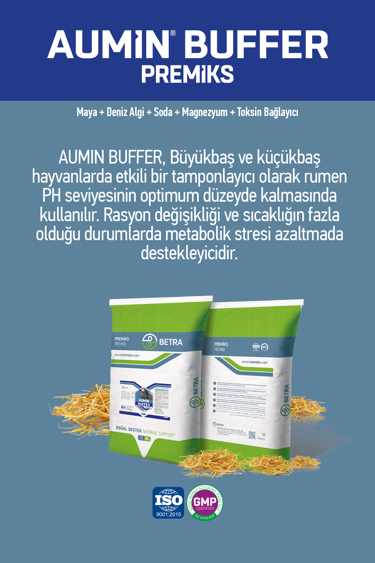 AUMIN Buffer 25 Kg - Rumen Ph Tamponlayıcı - Sığır, Koyun, Keçi -yem ...
