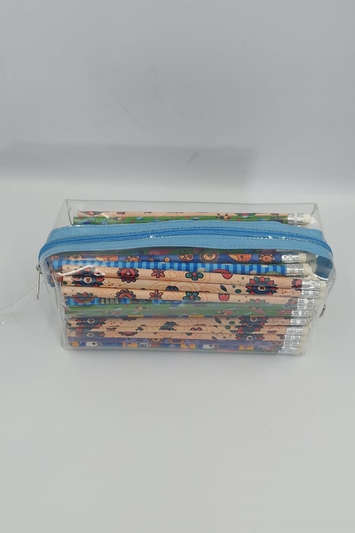 Togin Boya Kalemi Kutusu Tek Bölmeli Şeffaf Turkuaz Kalemlik Fiyatı ...