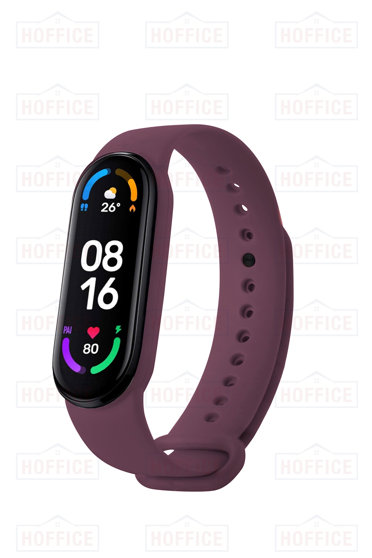 HOFFICE Xiaomi Mi Band 5 / Mi Band 6 Uyumlu Silikon Kordon (sadece ...