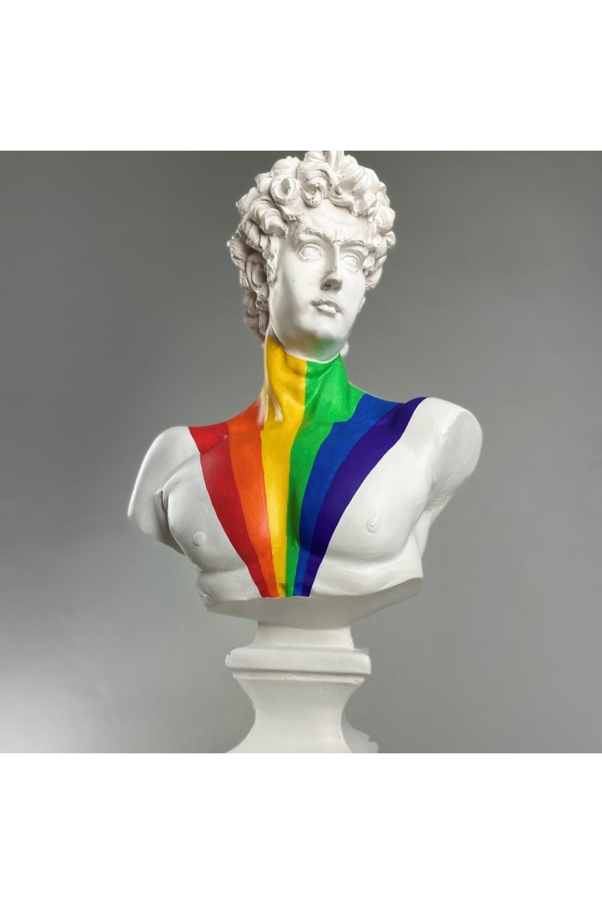 Hedgehog Art Michelangelo David Rainbow Heykel Büyük Boy Büst Fiyatı ...