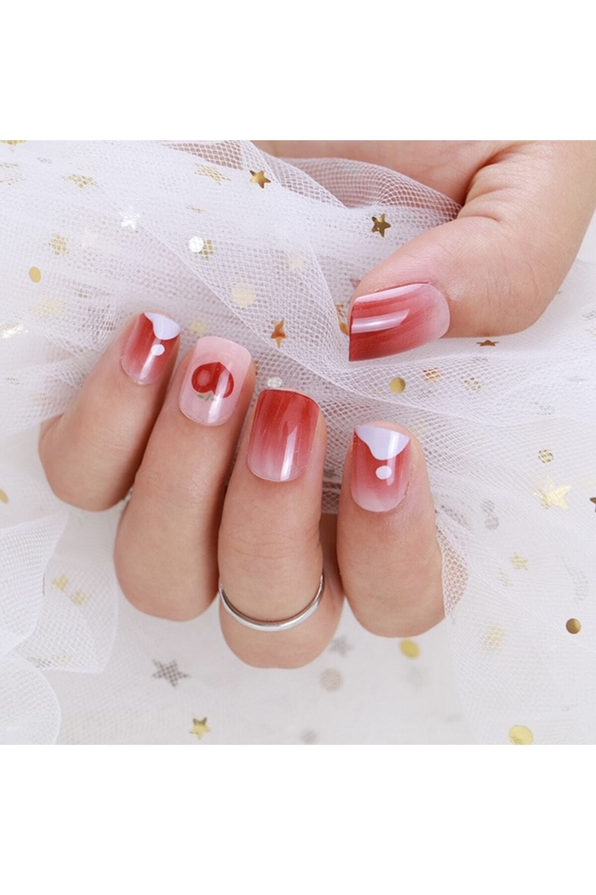 ruby face Kısa Küt Kendinden Yapışkanlı 12'li Takma Tırnak Seti Fiyatı ...