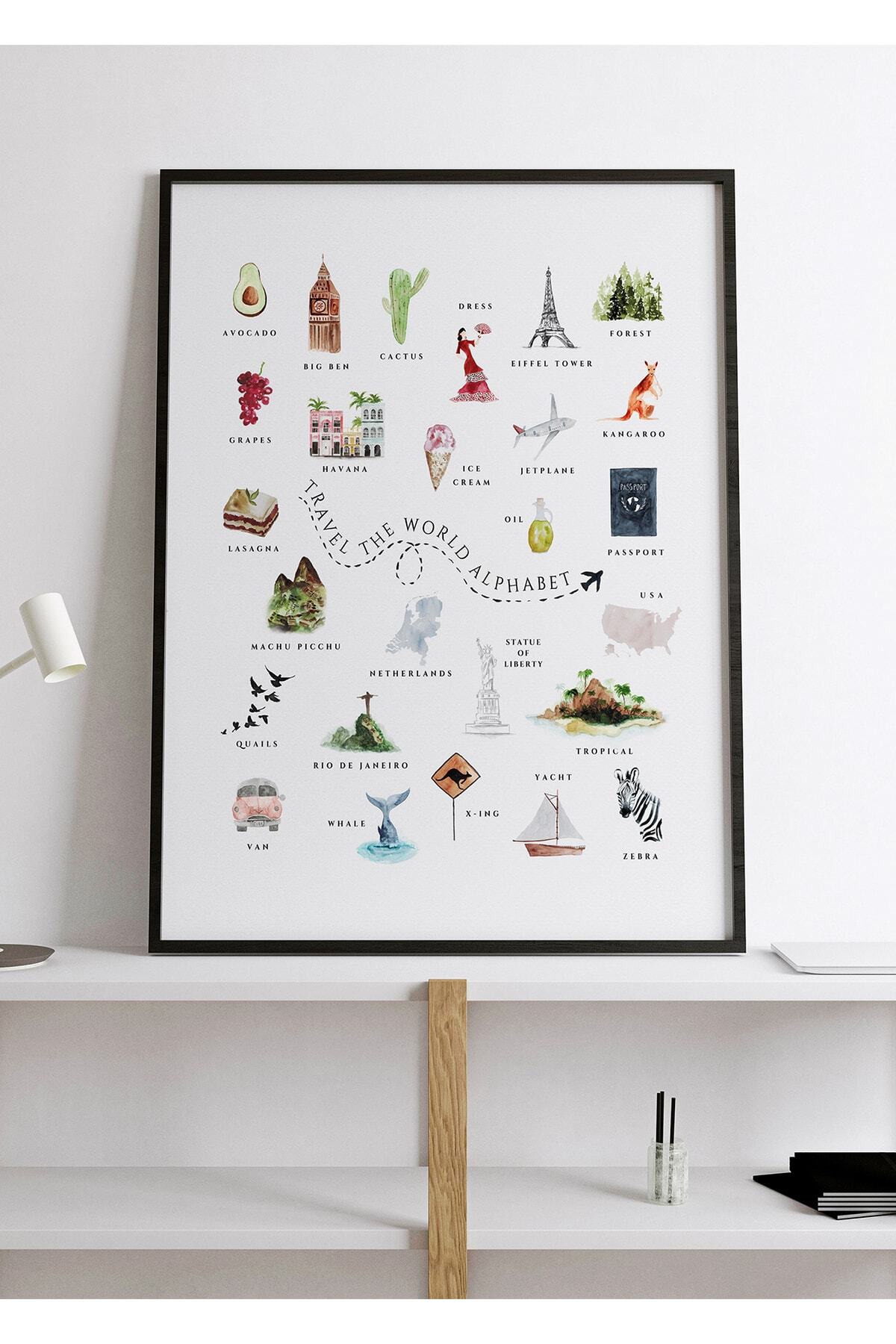 ARTHOUSECOLLECTIVE Travel Alphabet - Seyahat Alfabesi - Tablo ...