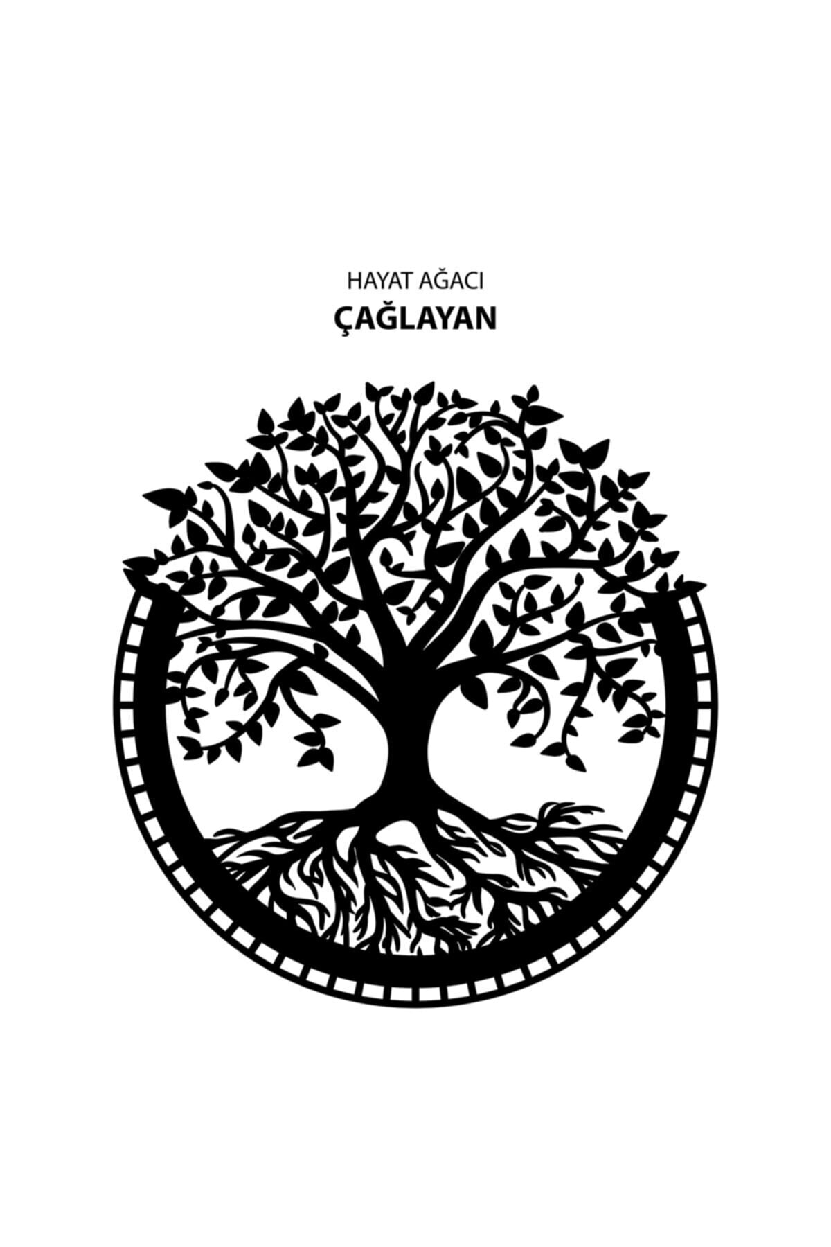 karaen Hayat Ağacı Metal Tablo Duvar Dekoru - Yaşam Ağacı Duvar Süsü ...