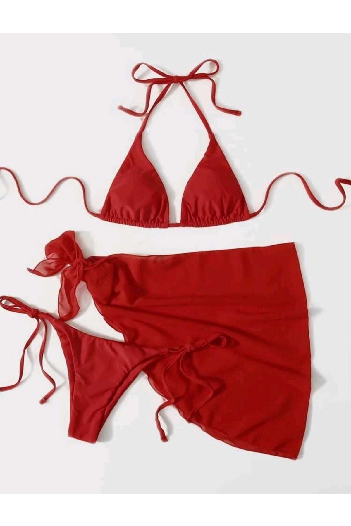 ZEKAS FASHION Redlive Bikini Ve Bikini Etek Set - Fiyatı, Yorumları