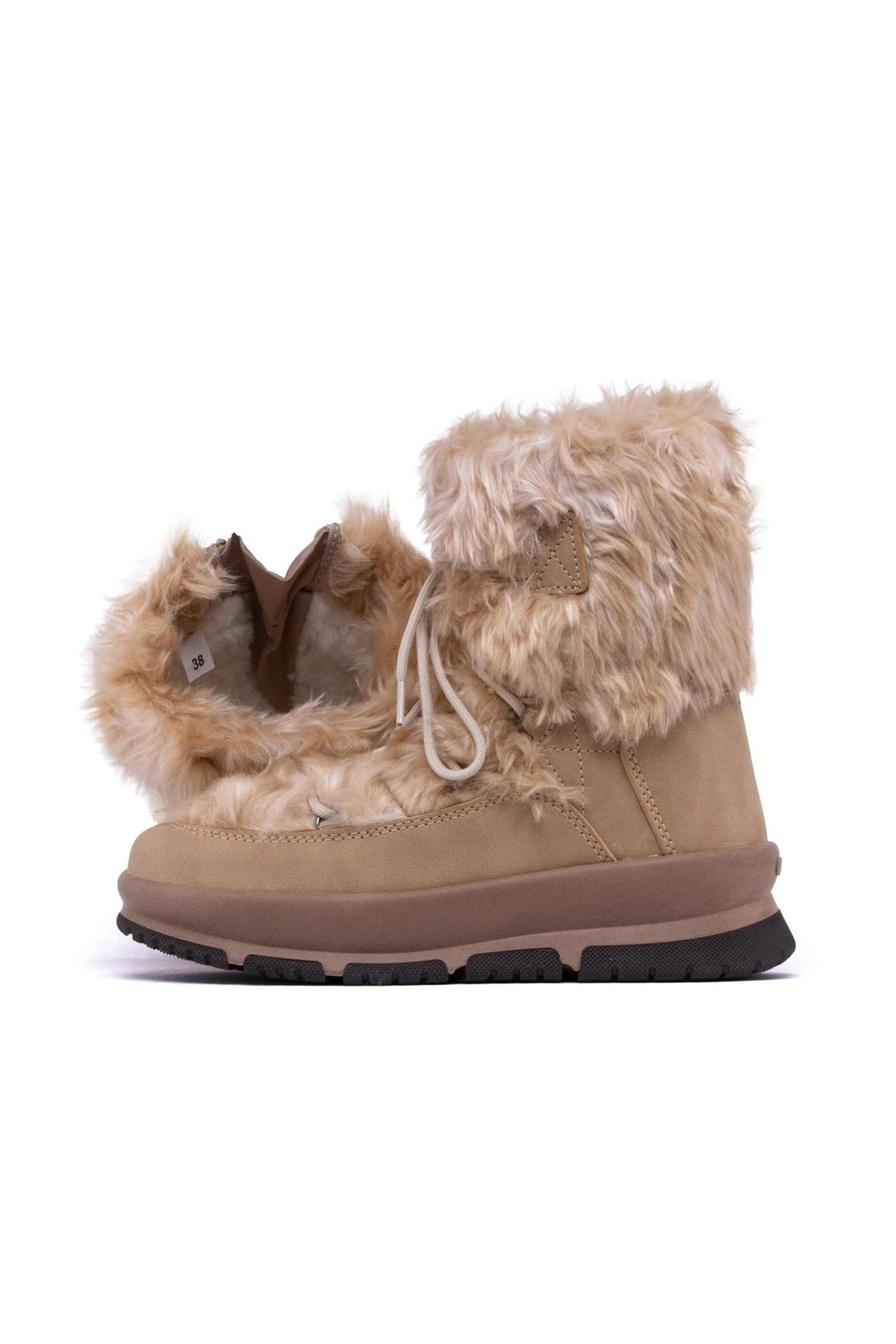 BUCKHEAD Irina Buck1111 Kadın Bej Kürklü Su Geçirmez Kar Botu Fiyatı ...