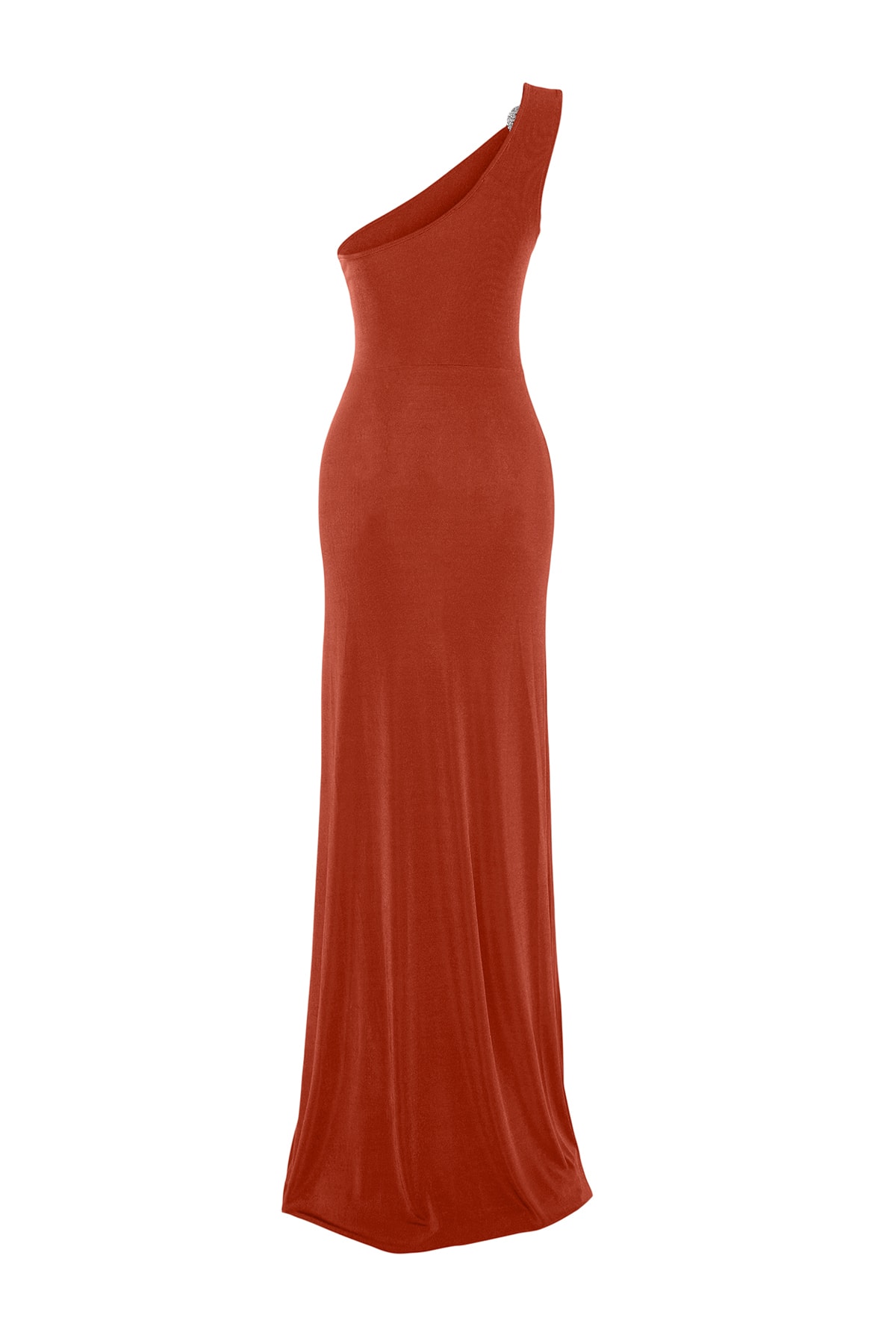 Trendyol Collection Cinnamon Color A-Cut Long Evening Dress ...