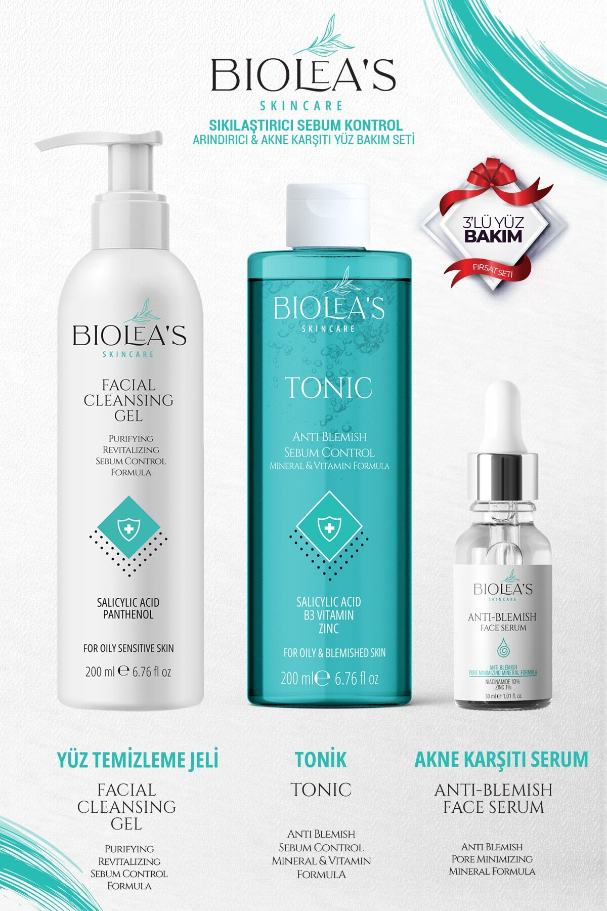 Biolea's skincare Akne Karşıtı Sebum Kontrol Vitamin Ve Mineral Formül ...