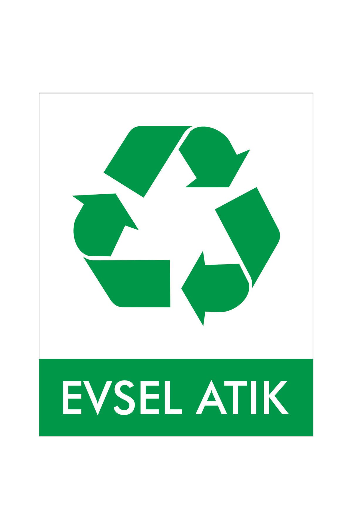 Ayhan Reklam Evsel Atık Etiket - Sticker Fiyatı, Yorumları - Trendyol