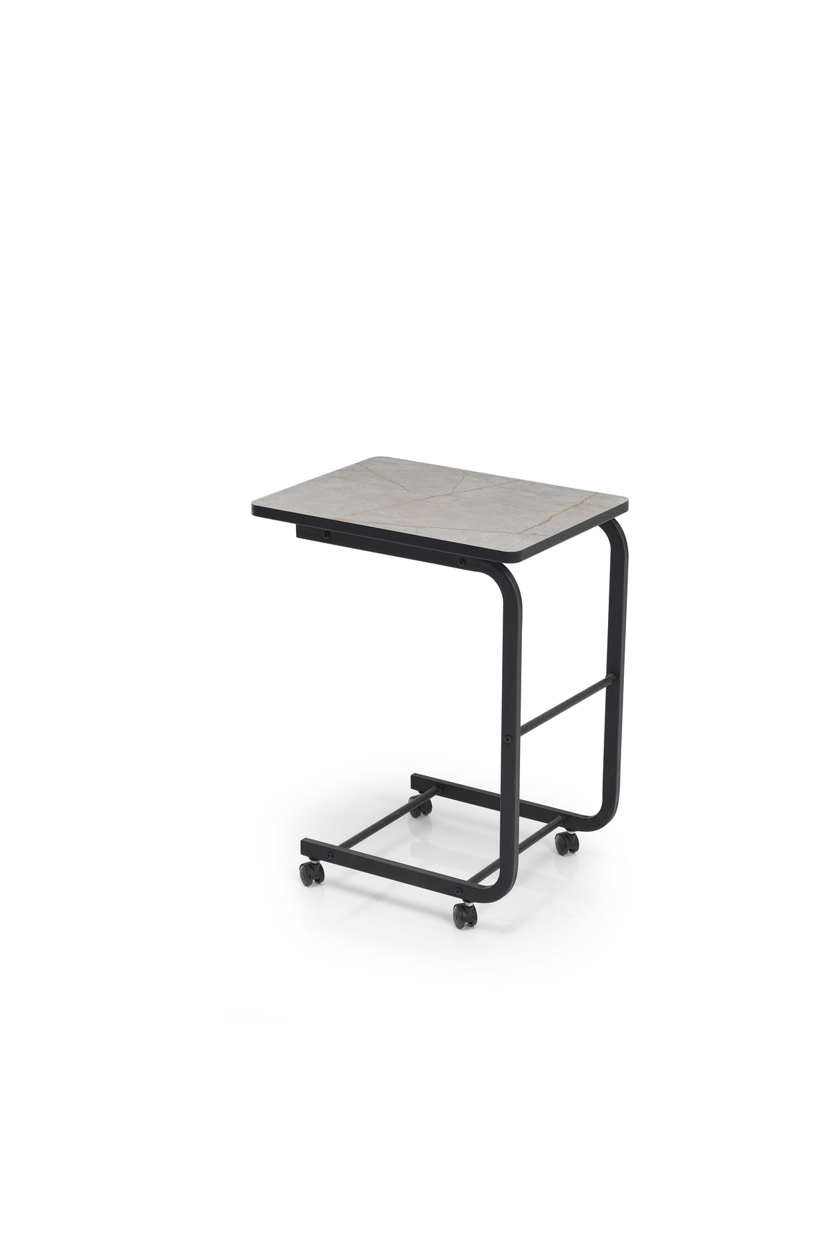 EMPA Sehpa Tekerlekli C Koltuk Sehpası Yan Sehpa Aris Gri Fiyatı ...