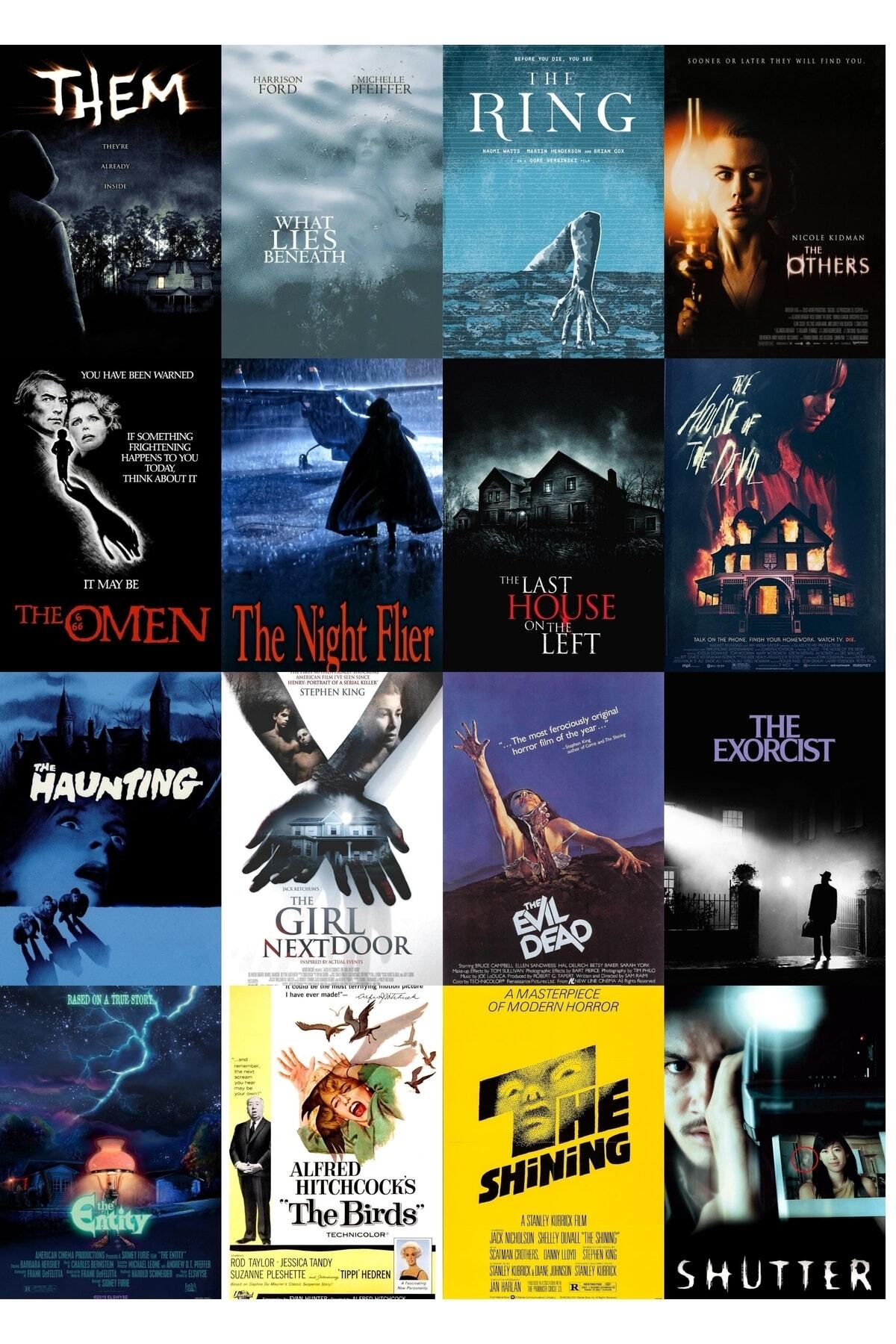 postifull Film Posterleri - Duvar Posteri Kolaj Seti - 50 Adet - Arkası ...