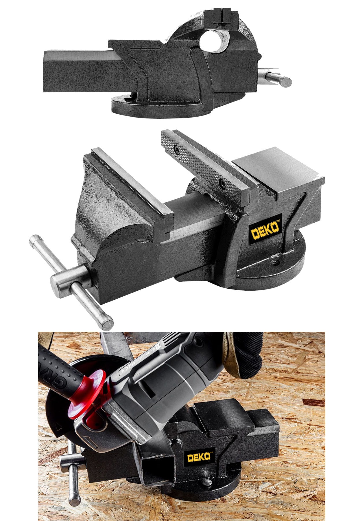 DEKO TURKEY Premium Pro 100mm 4" Sabit Tabanlı Özel Alaşım Paslanmaz ...