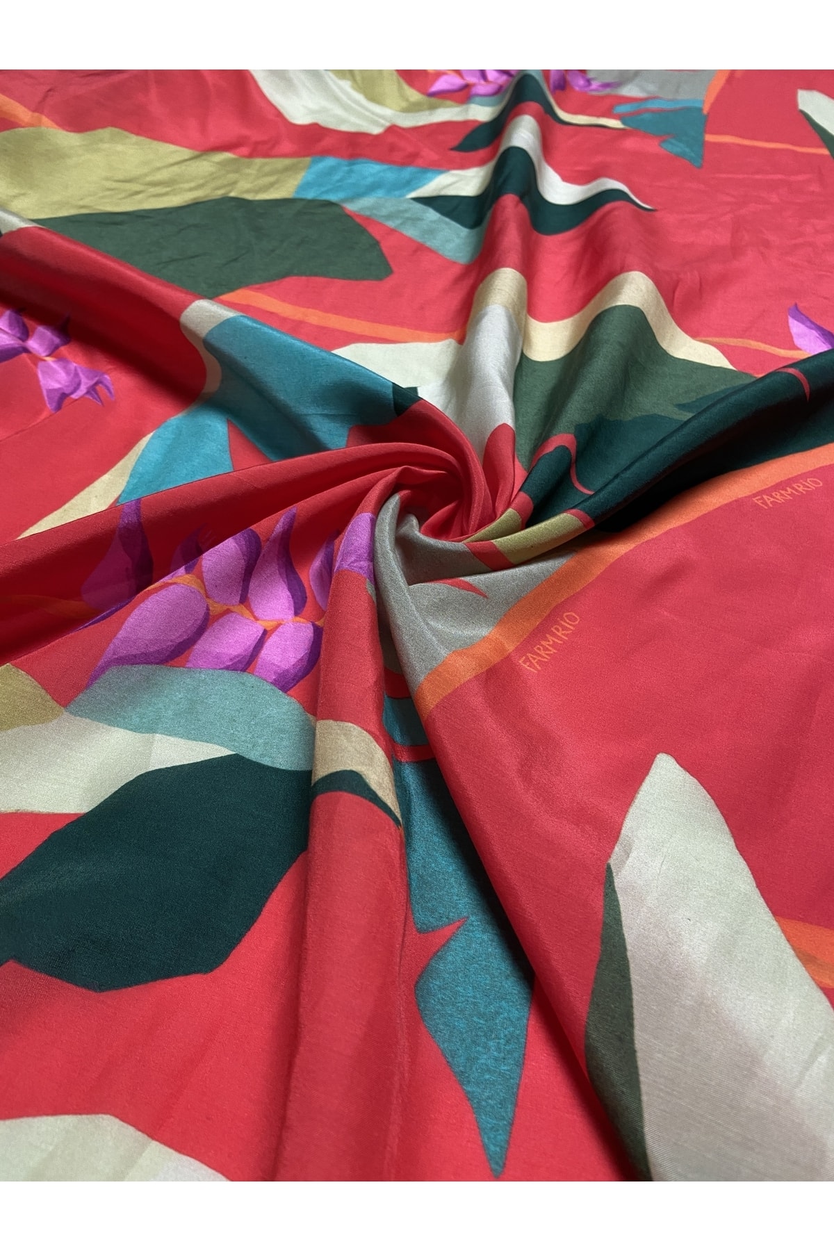 Kumaş sever Farm Rio Kumaş Ipeker Kumaş Cupra Pareo Deniz Tunik Elbise ...