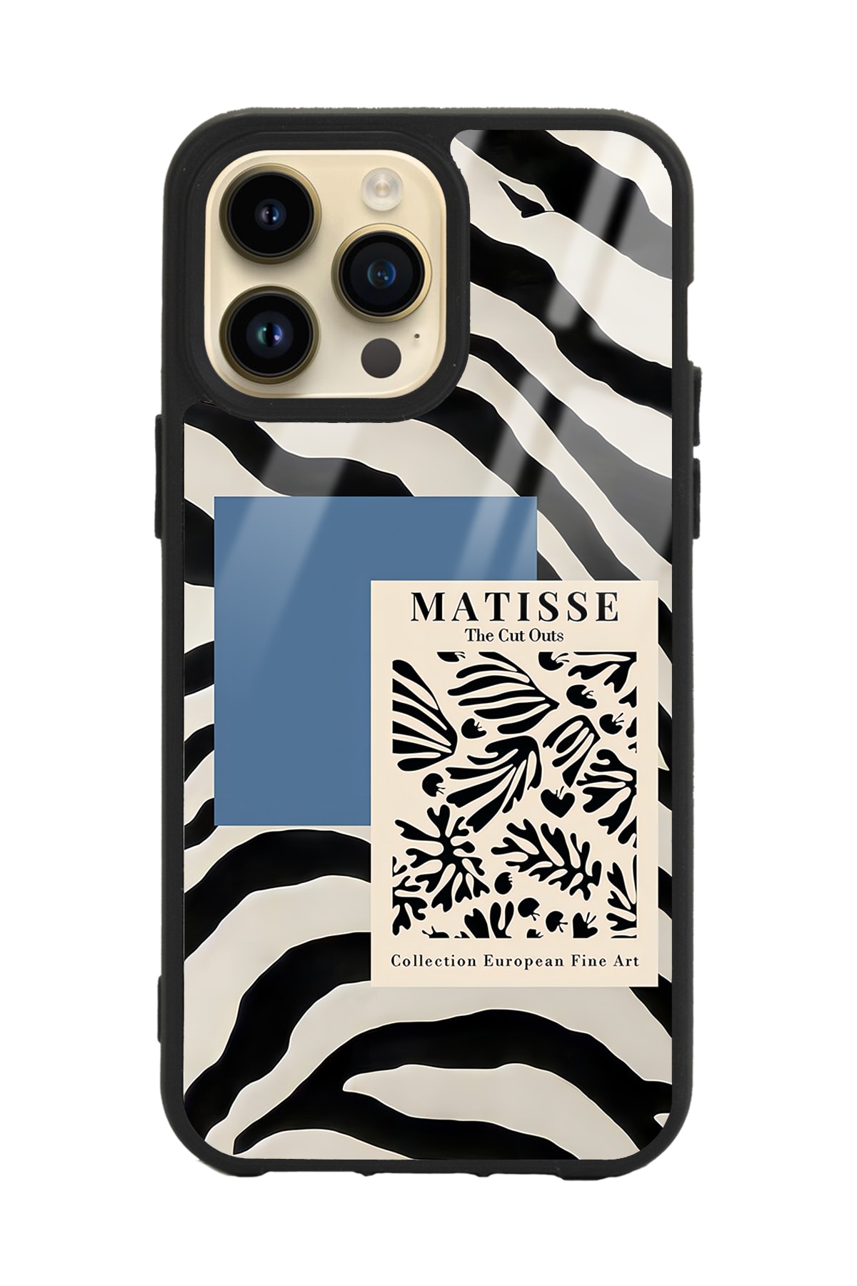 Spoyi Iphone 14 Pro Max Zebra Matısse Tasarımlı Glossy Telefon Kılıfı ...