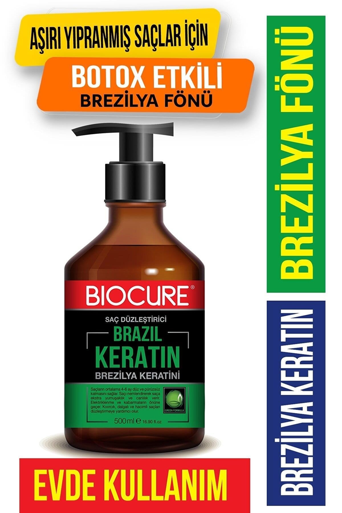 Biocure Saç Düzleştirici Brezilya Keratini 500ml - Fiyatı, Yorumları
