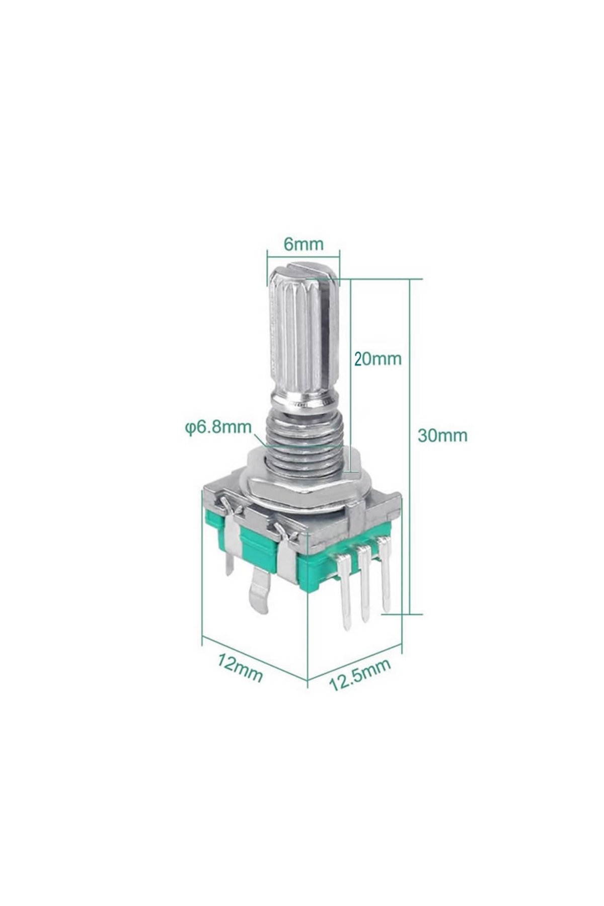 ROBİZ Ec11 Rotary Encoder Butonlu 20 Adım Pwm 360 Derece Döner Butonlu ...