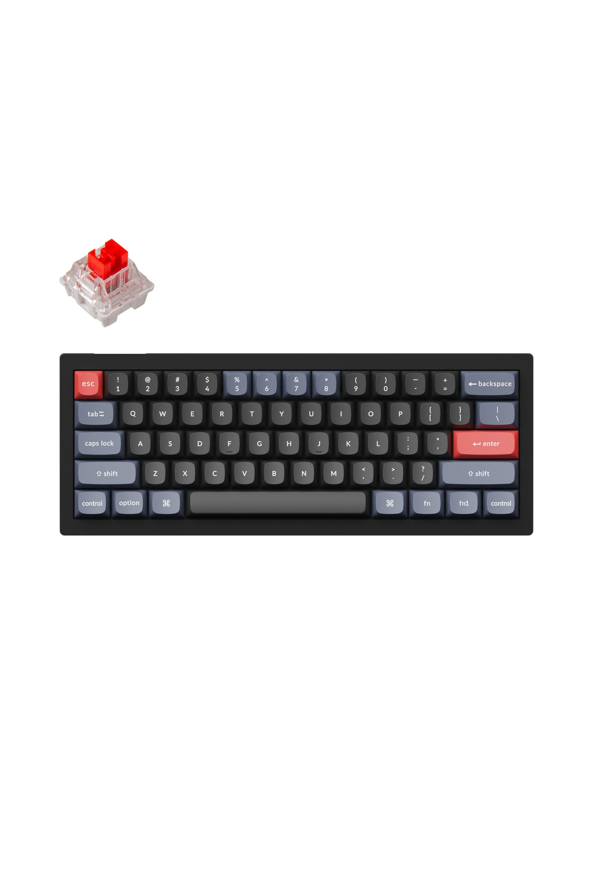 Keychron V4 Qmk- K Pro Red Switch-rgb-hot Swap-mechanical Keyboard Full Assembled -carbon B ...