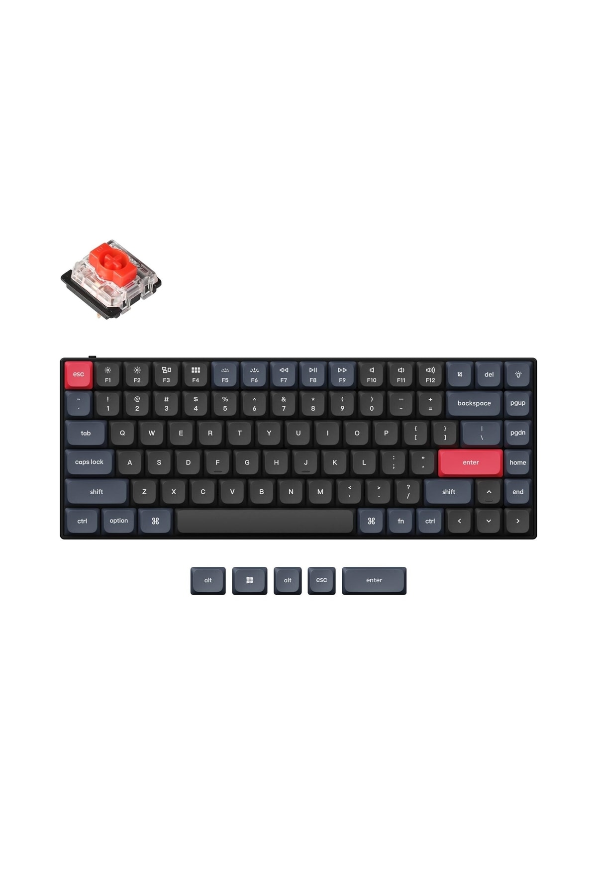 Keychron S1 Qmk-gateron Low Profile Red -hot Swappable-rgb-mechanical ...