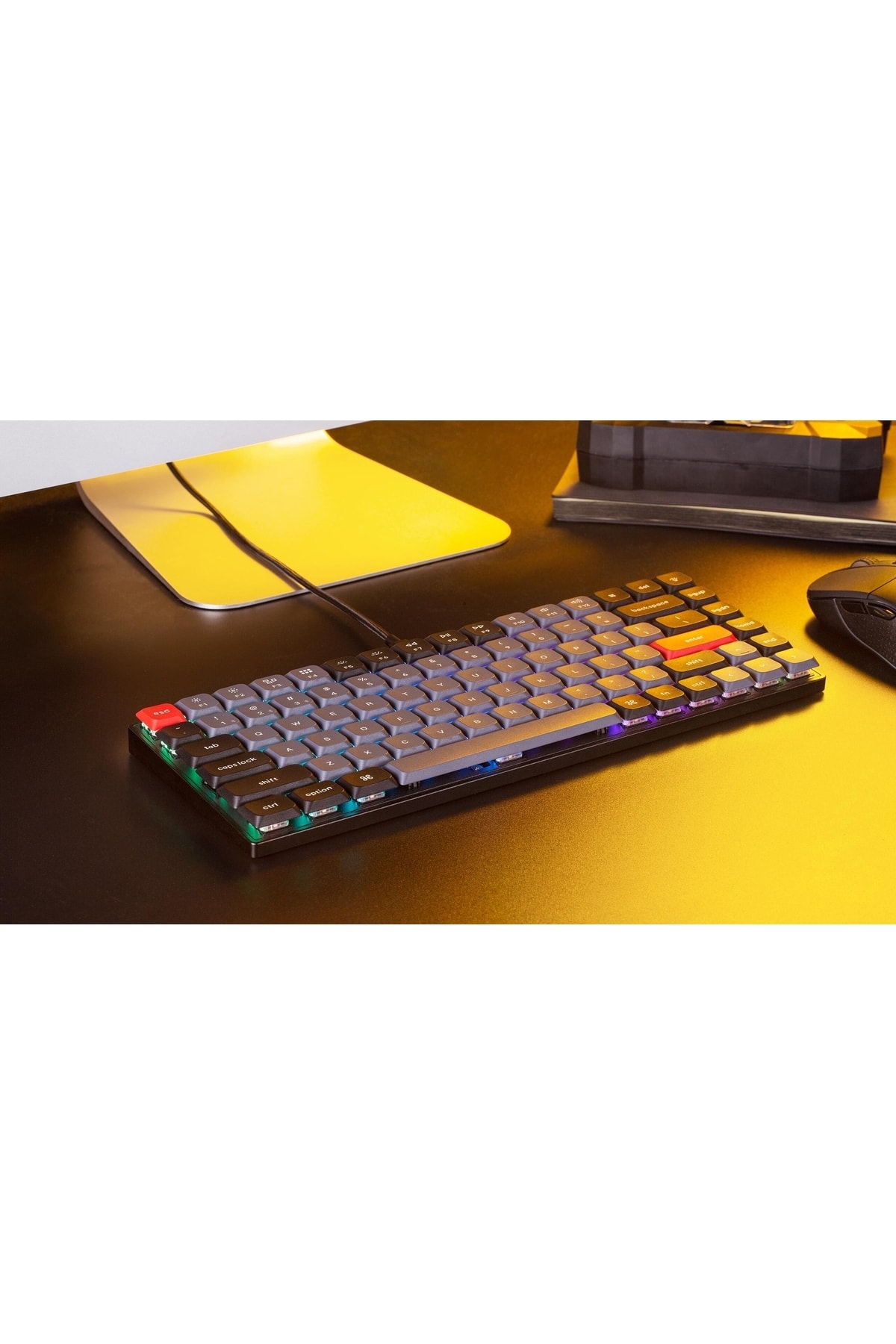 Keychron S1 Qmk-gateron Low Profile Red -hot Swappable-rgb-mechanical ...