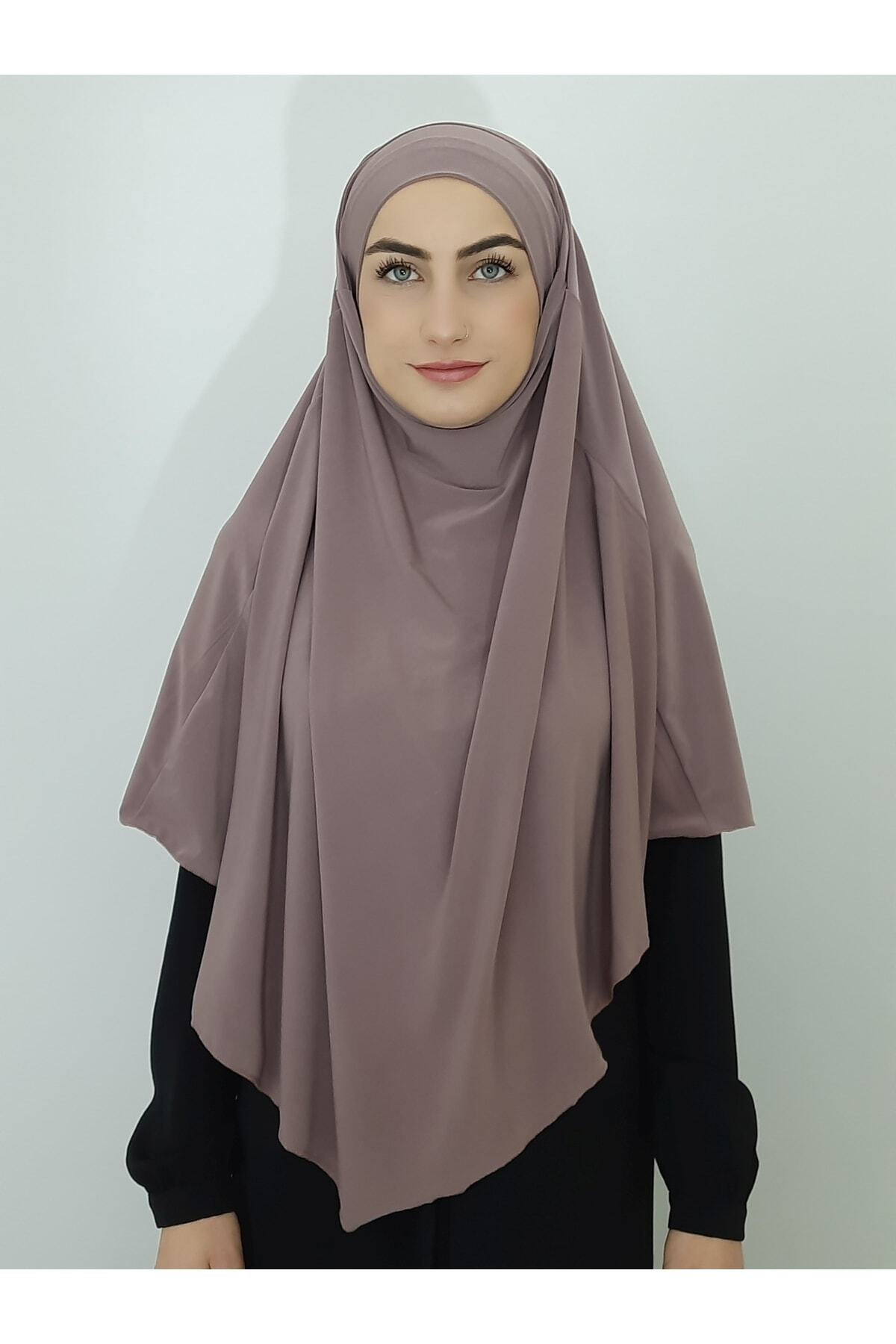 R&S modibone Hazır Sufle Baglamalı Pratık Peceli Büyük Esarp Khimar ...