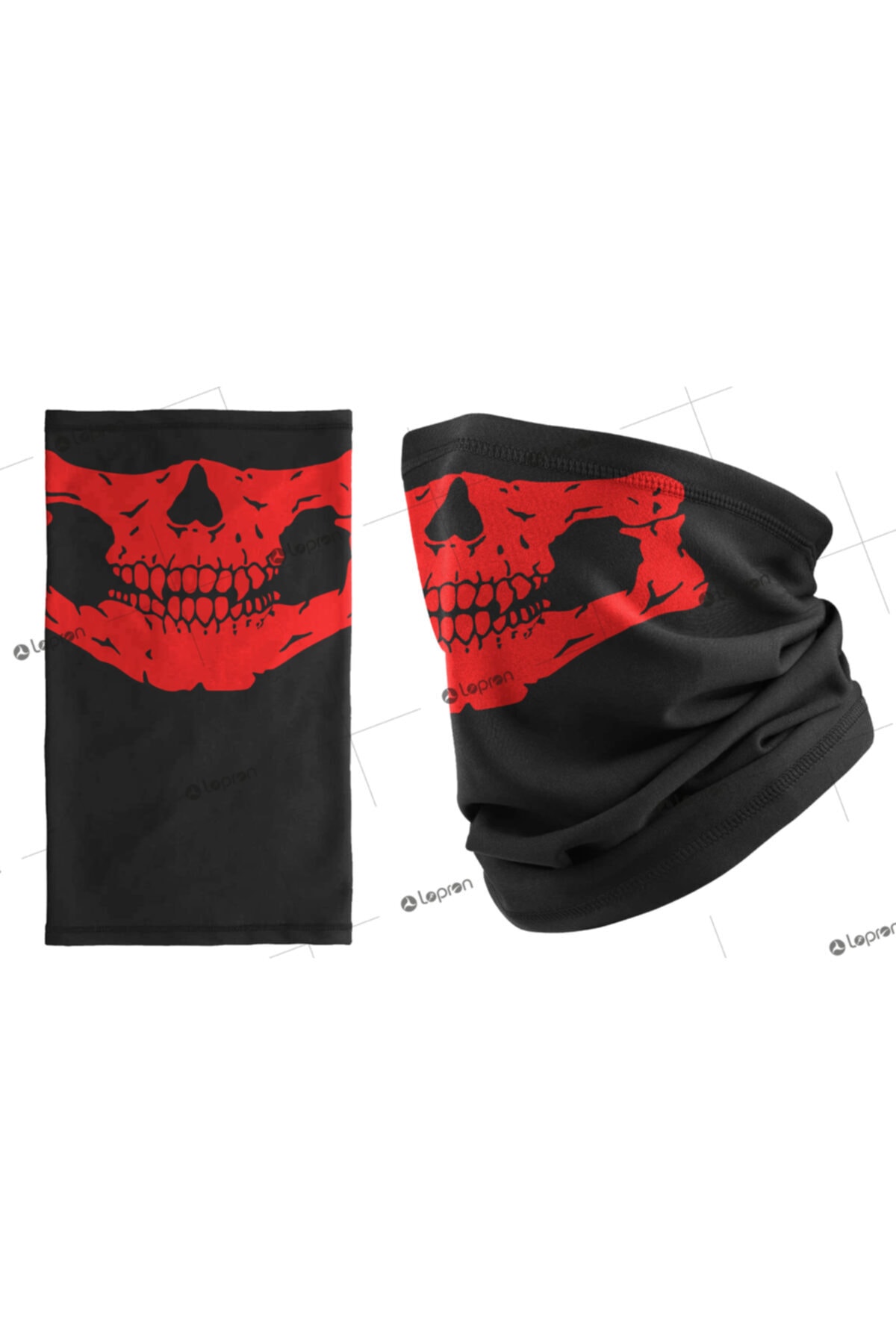 Lopron Kırmızı Kuru Kafa, Buff Boyun Bandana Kuru Kafa Iskelet Maske ...