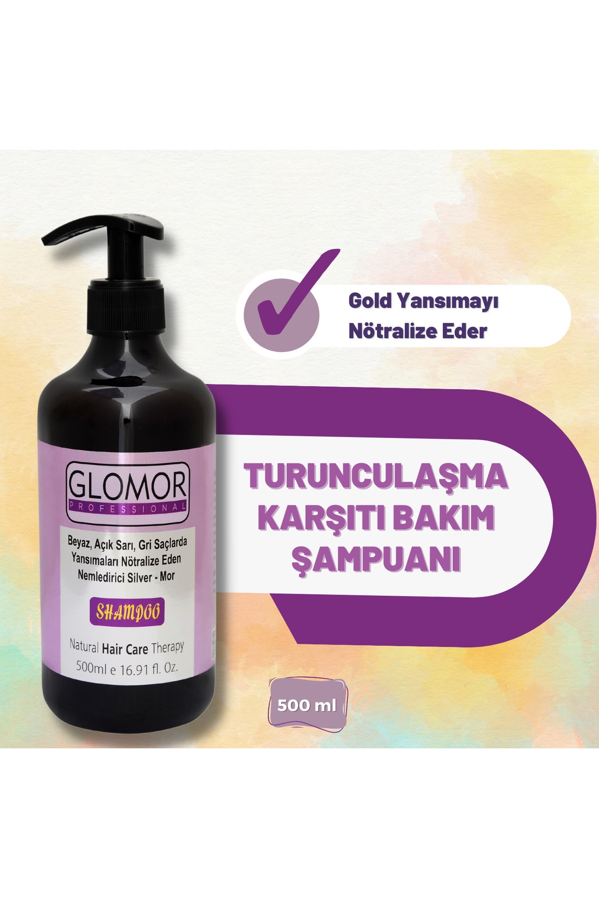 GLOMOR Turunculaşma Karşıtı Mor Şampuan Fiyatı, Yorumları - Trendyol
