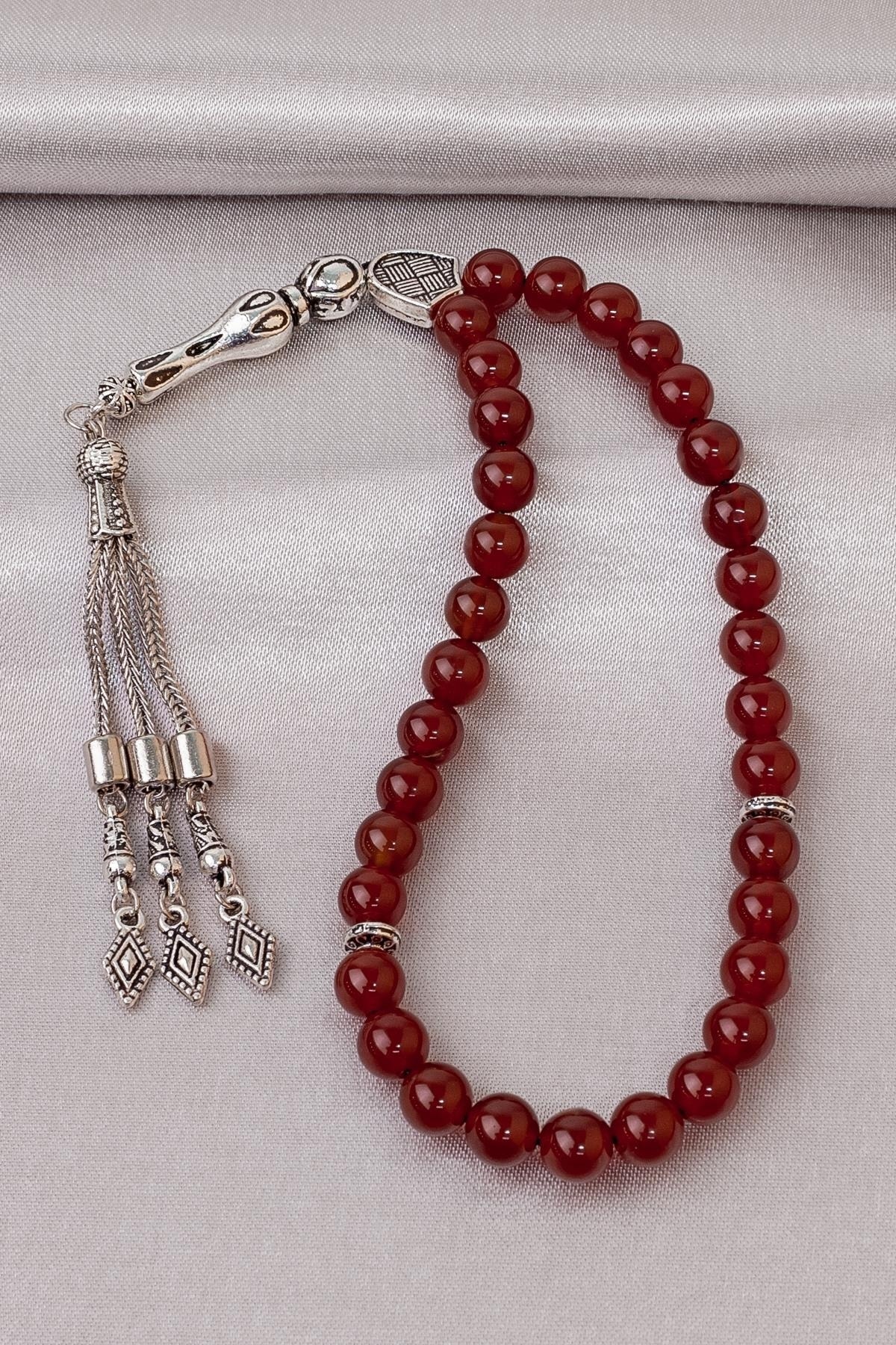 Dünya Doğal Taş Akik Taşı Tesbih - Fiyatı, Yorumları