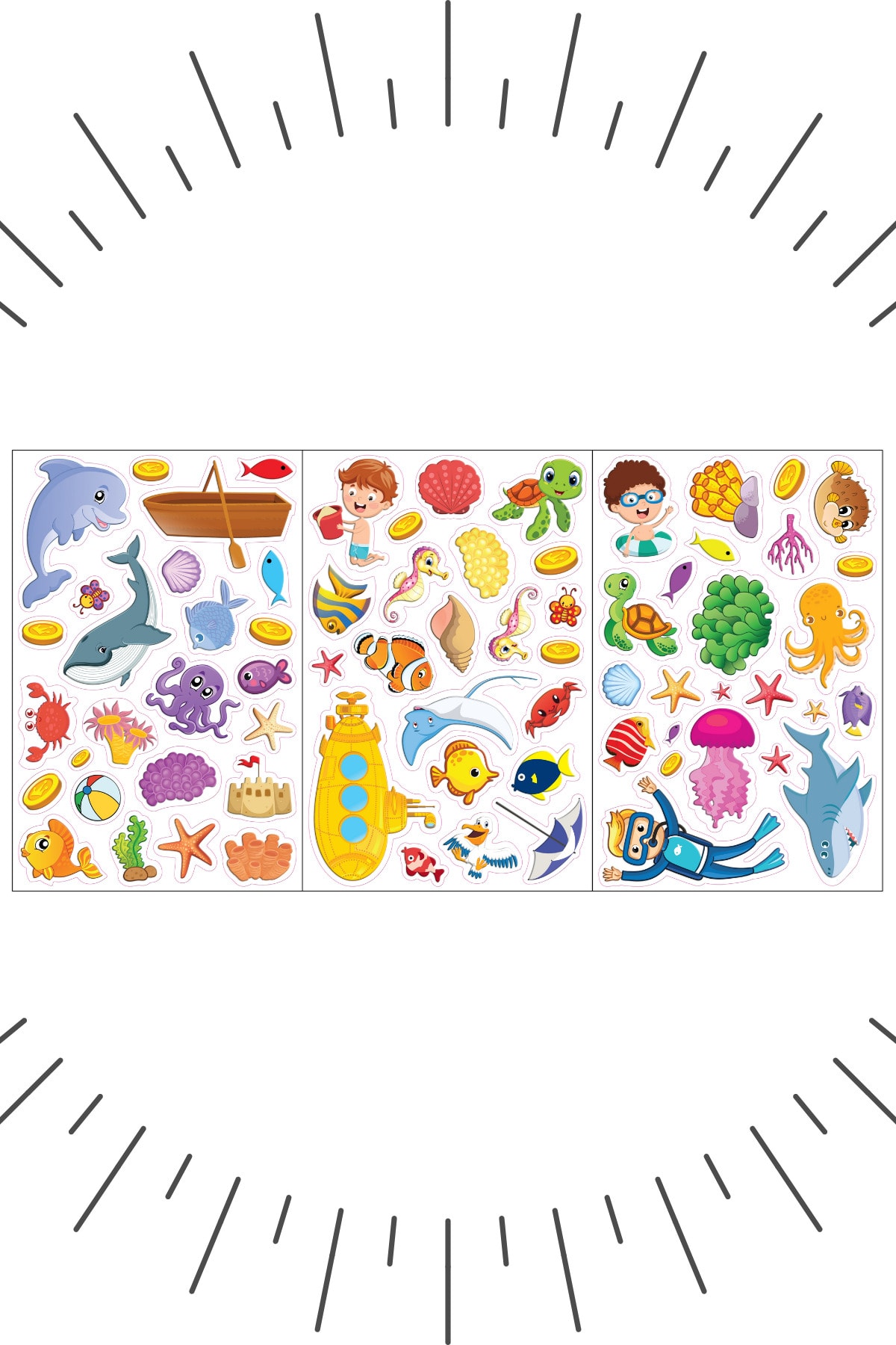 Bonkido 300'den Fazla Tekrar Kullanılabilir Stickerlar Stıcker Set 300 ...