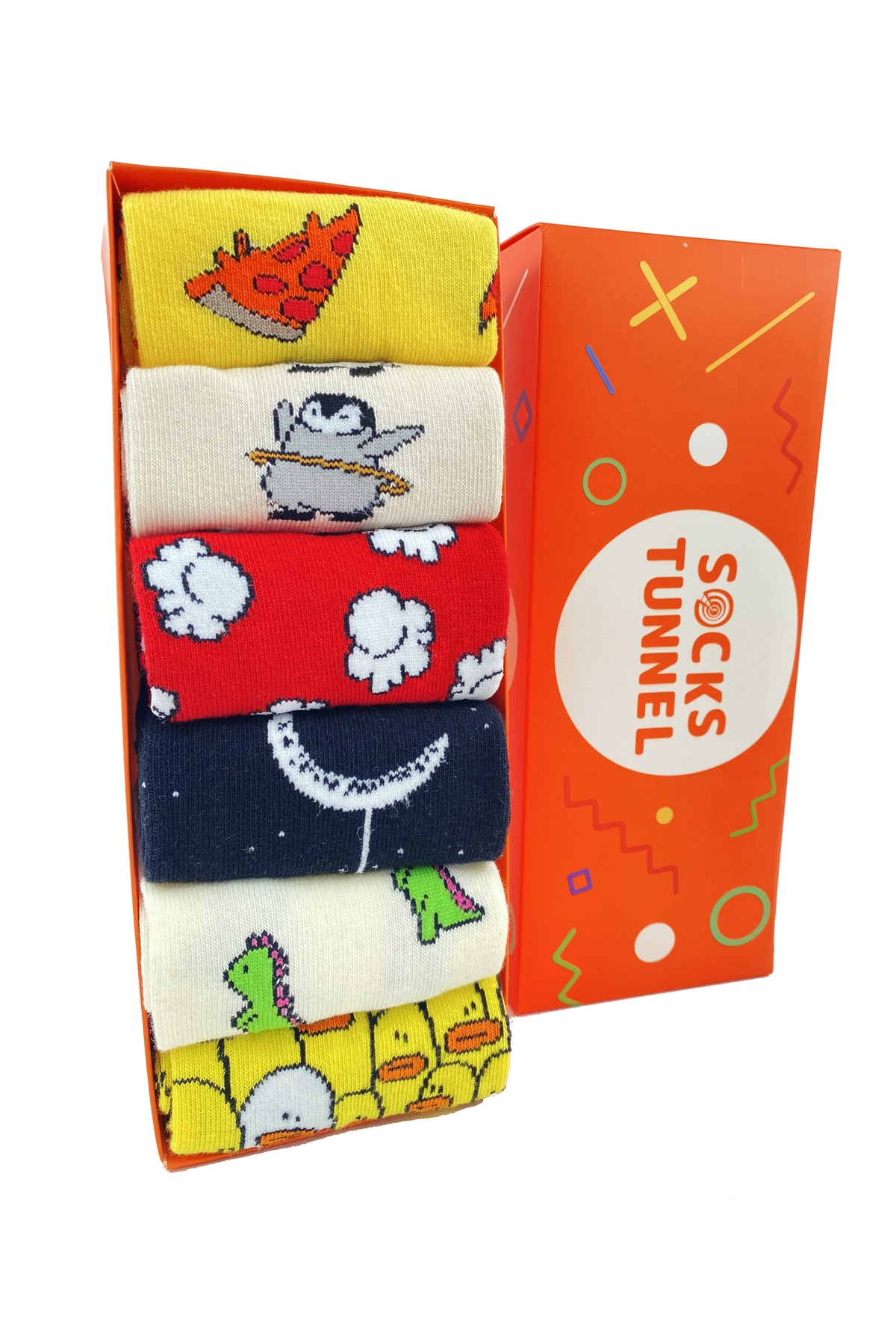 Socks Tunnel 6'lı Hayvan Karma Desenli Renkli Çorap Set Fiyatı ...