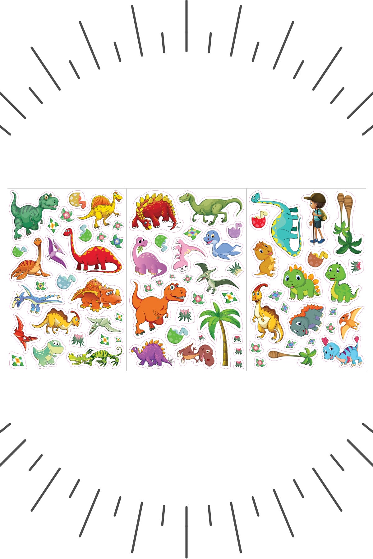 Bonkido 300'den Fazla Tekrar Kullanılabilir Stickerlar Stıcker Set 300 ...