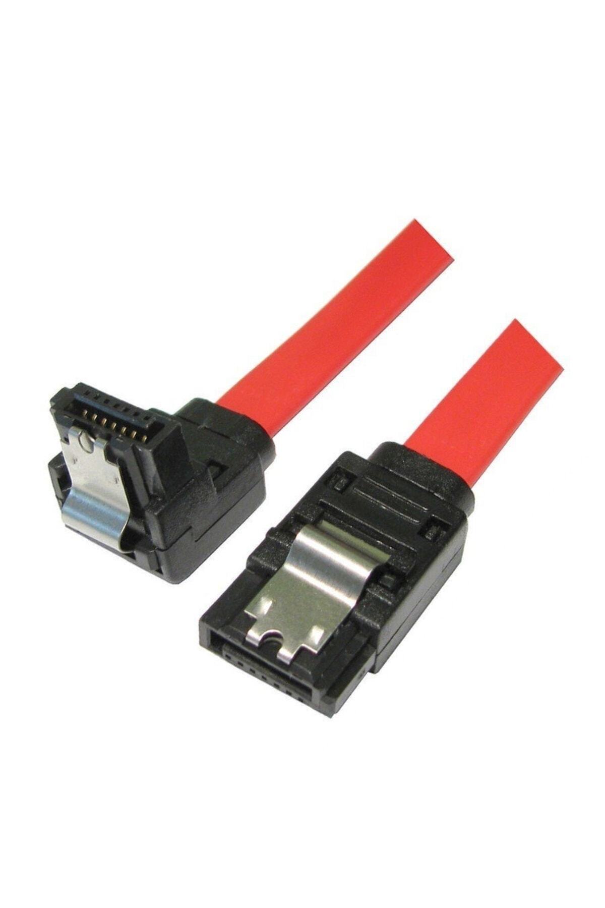 Maviaybilisim Sata Kablo 7p/7p - 180/90 Derece Açılı Bakır Data Kablosu ...