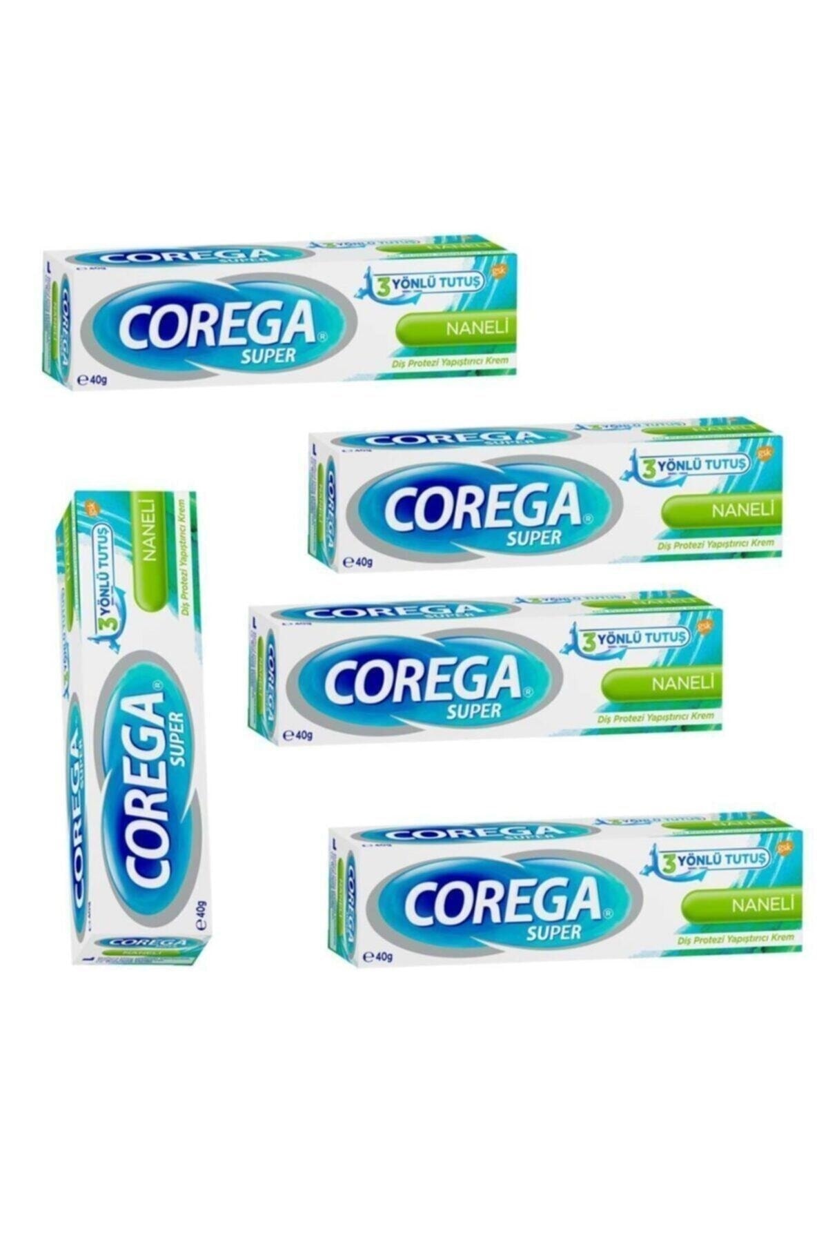 Corega Süper Protez Yapıştırıcı Naneli Krem 40 Gr 5 Kutu - Fiyatı ...