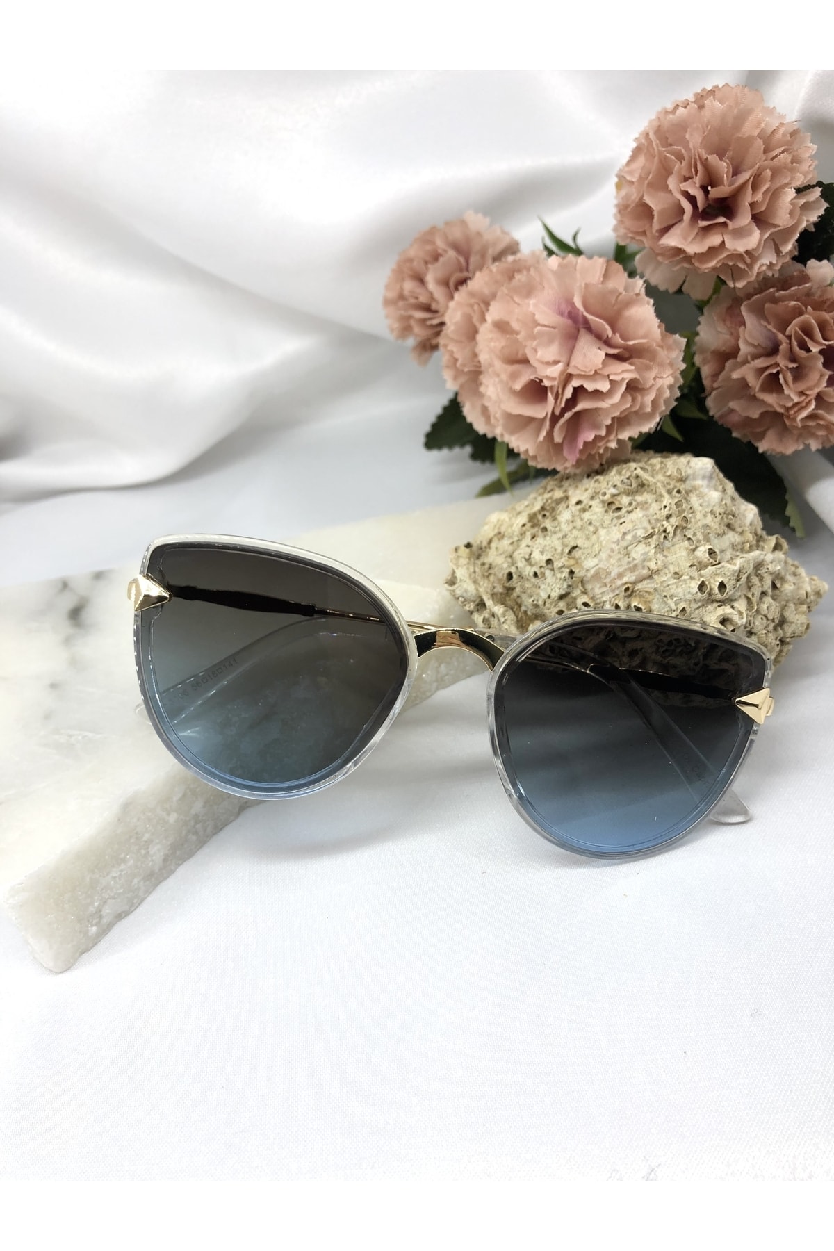 Di Caprio Siaro Cat Eye Gold Detaylı Mavi Kadın Güneş Gözlüğü Fiyatı ...