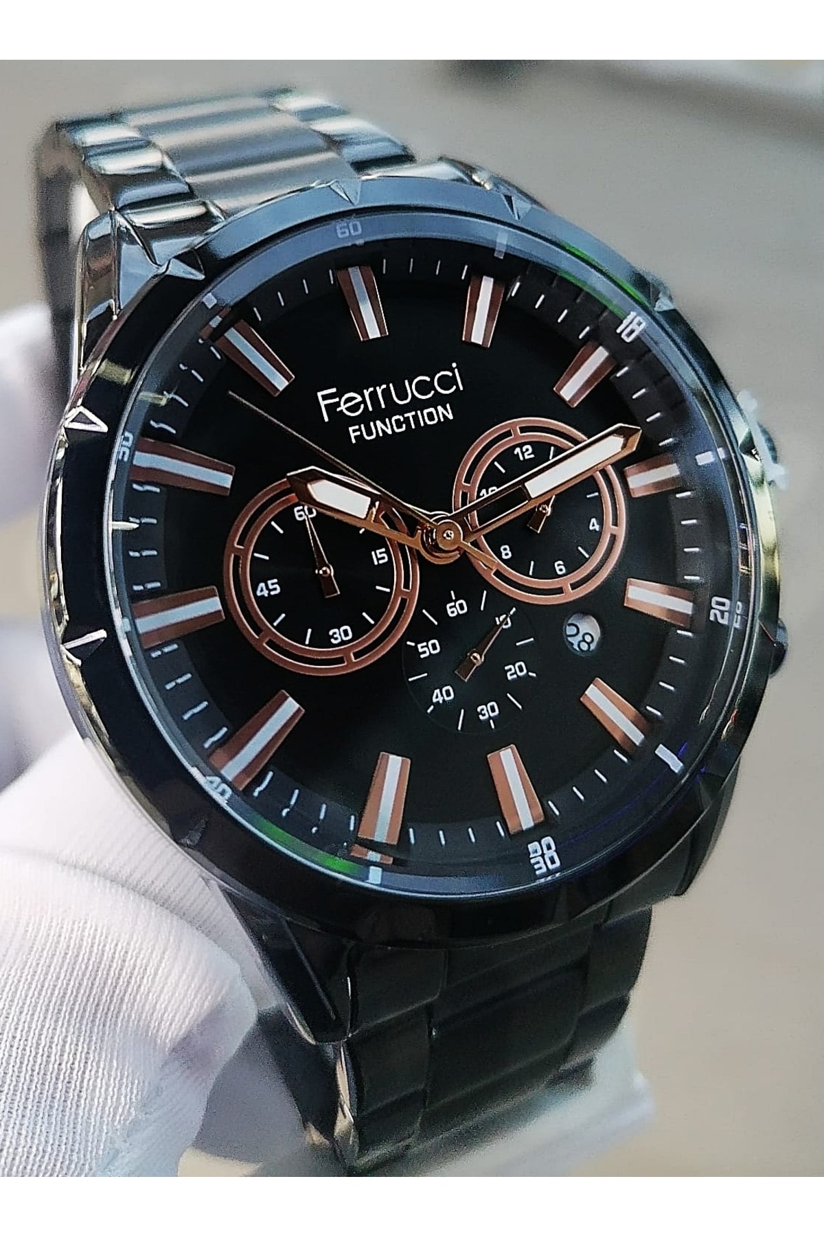 Ferrucci Function Siyah Erkek Kol Saati 3 Atm Su Geçirmez Paslanmaz ...