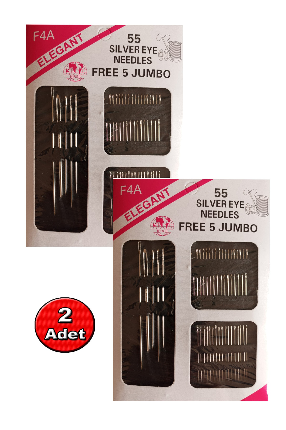 Kent Pazarı 55'li Dikiş Iğne Seti Dikiş Iplik Tamir Seti-2 Paket ...