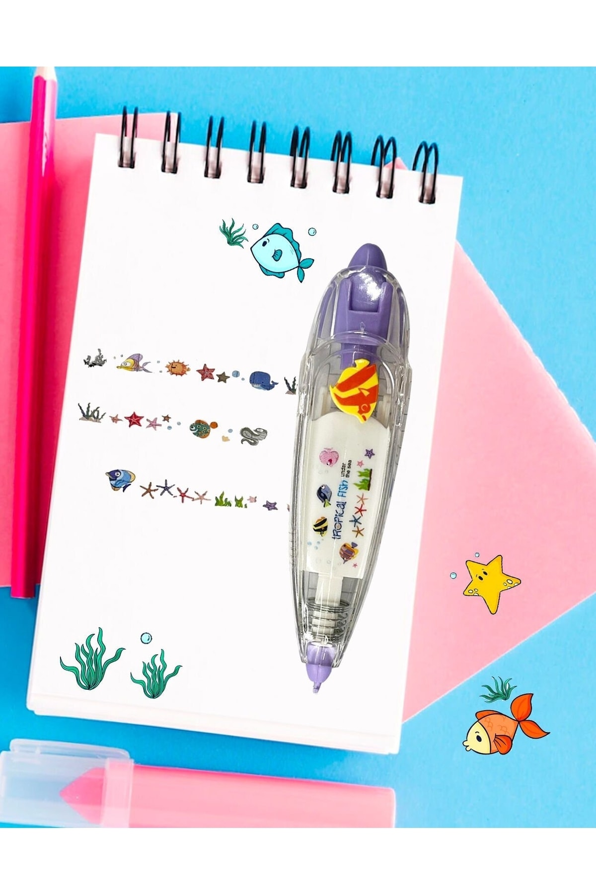 Kağıt Gemi Dükkan Balık Desenli Süsleme Bandı Tipeks - Tipex Fiyatı ...