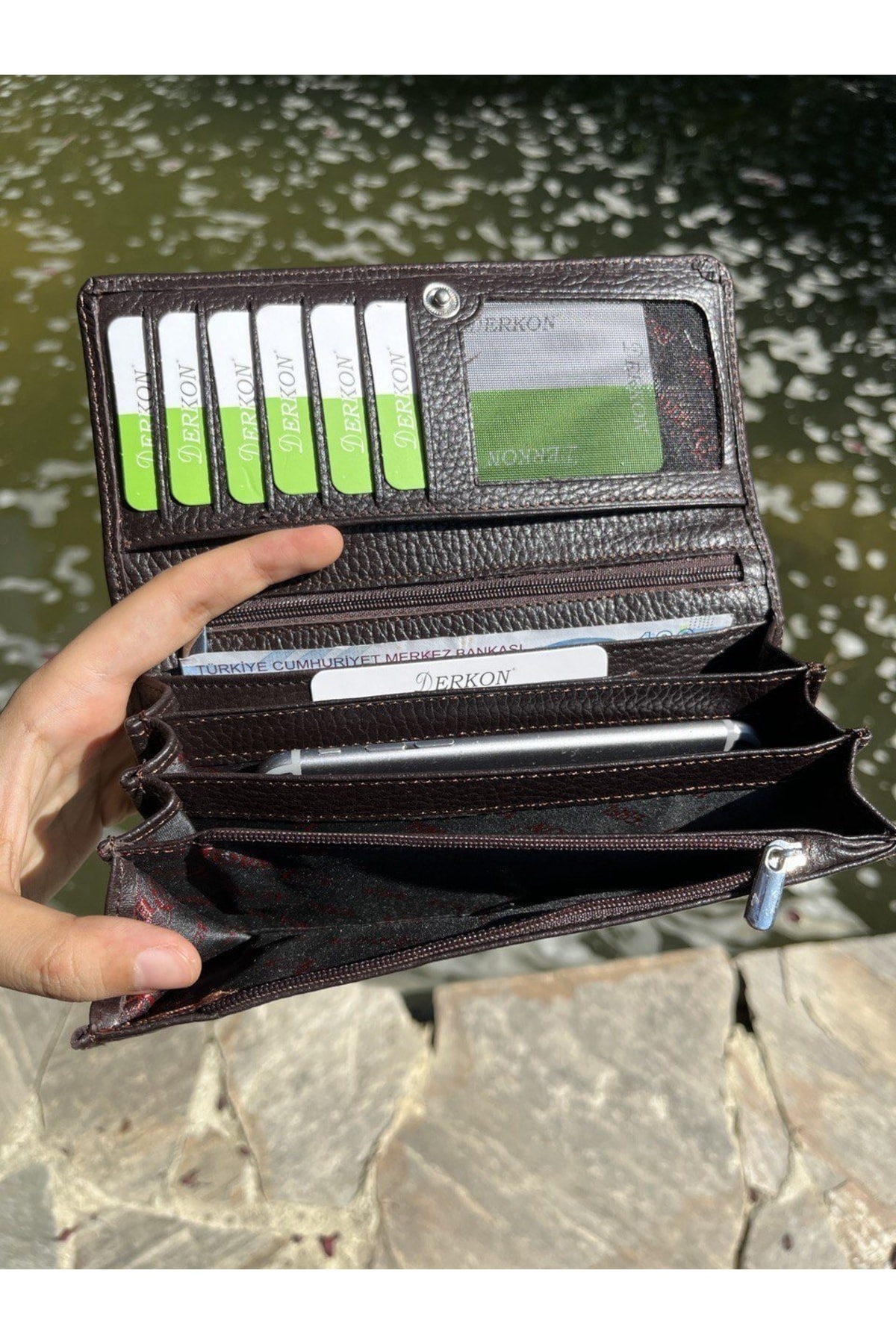 Derkon Bol Gözlü Kahverengi Kadın Cüzdanı Hakiki Deri Fiyatı, Yorumları ...
