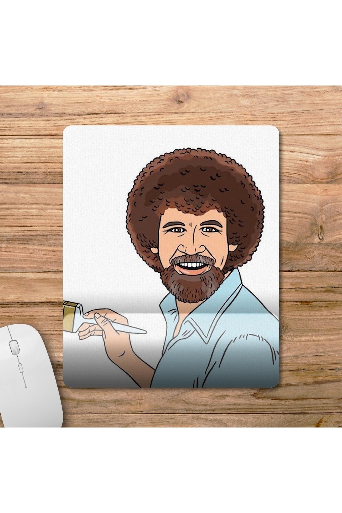 Pixxa Bob Ross model podloge za miša sa podrškom za zglob - 1 - Trendyol