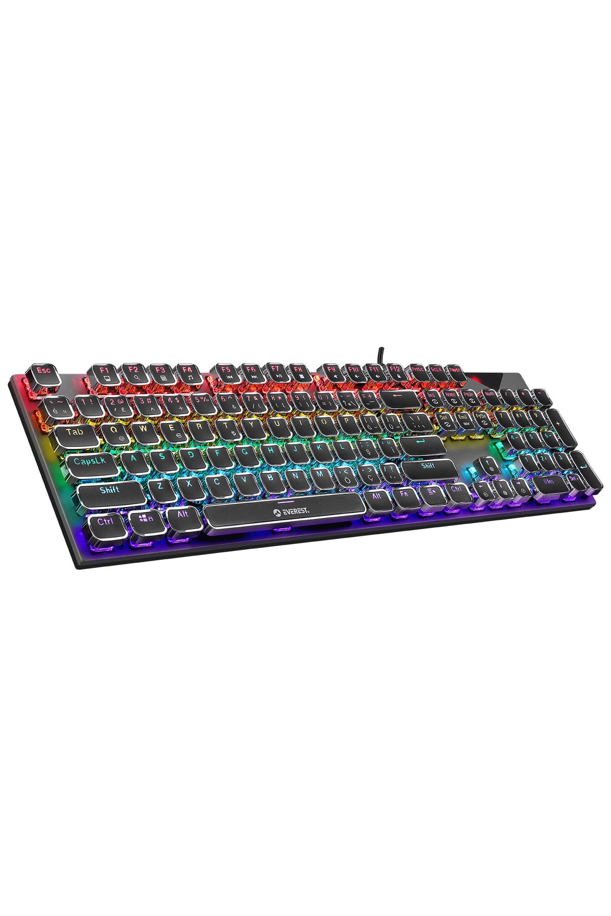 Everest Kb-mk9 Gümüş Usb Bilek Destekli Daktilo Tuşlu Mekanik Q Red ...