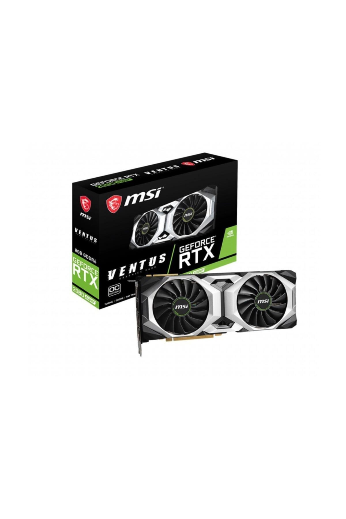 MSI Vga Geforce Rtx2080 Super Ventus Oc 8gb Gddr6 256b Dx12 Pcıe 3.0 X16(1xhdmı 3xdp)ekran Kartı MSI Vga Geforce Rtx2080 Super Ventus Oc 8gb Gddr6 256b Dx12 Pcıe 3.0 X16(1xhdmı 3xdp)ekran Kartı
