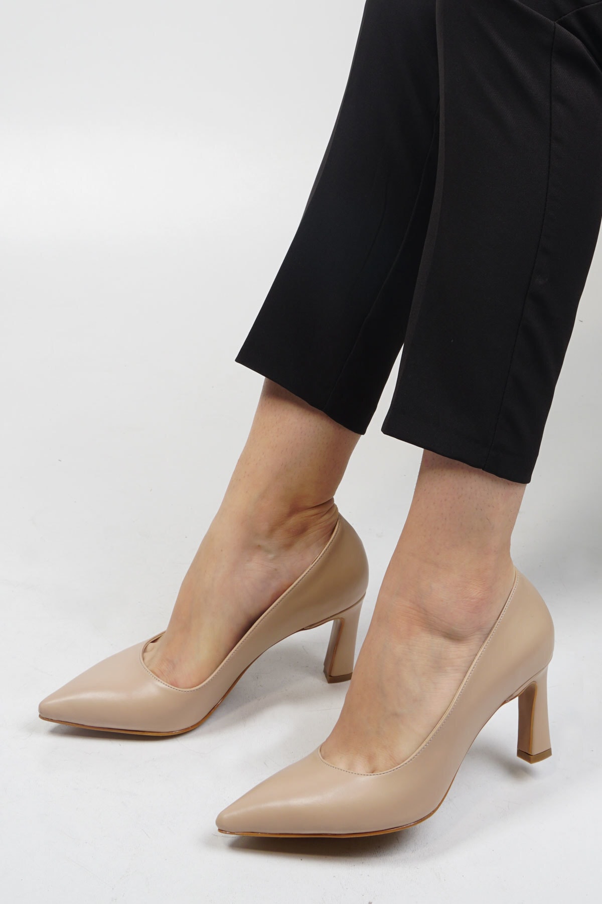 Marjin Bej Kadın Akuna Stiletto Topuklu Ayakkabı Marjin Bej Kadın Akuna Stiletto Topuklu Ayakkabı