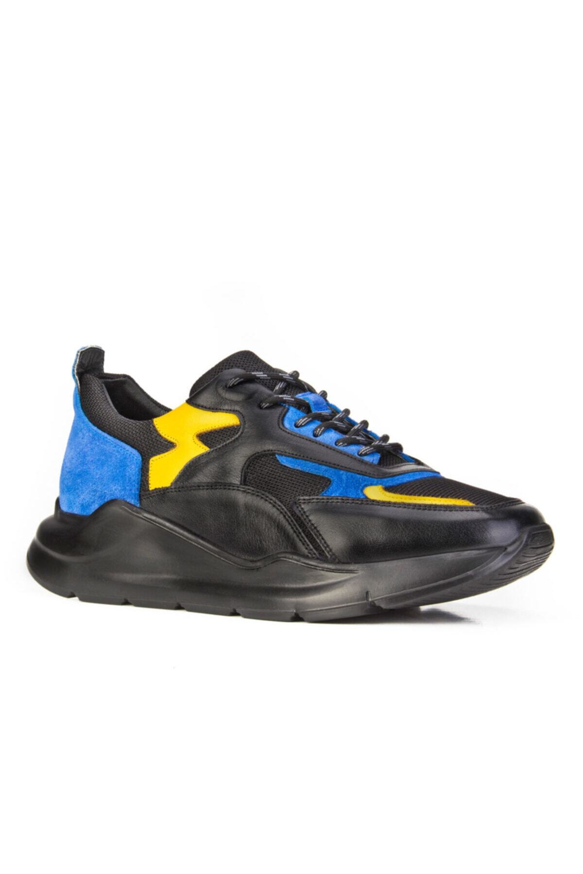 Cabani Erkek Siyah Hakiki Deri Lnrddo Light Taban Bağcıklı Sneaker Cabani Erkek Siyah Hakiki Deri Lnrddo Light Taban Bağcıklı Sneaker