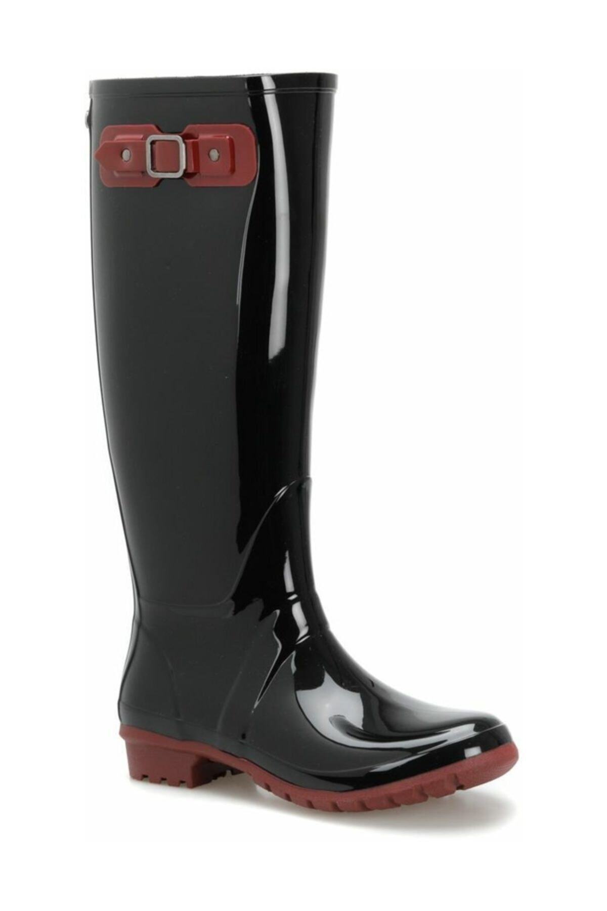 IGOR Kadın Siyah Bordo Tokalı Çizme IGOR Kadın Siyah Bordo Tokalı Çizme