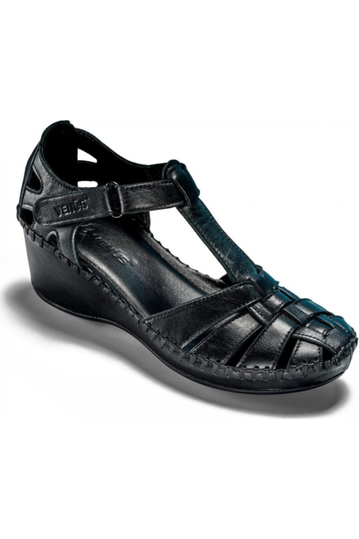 Venüs Kadın Siyah Sandalet Ayakkabı