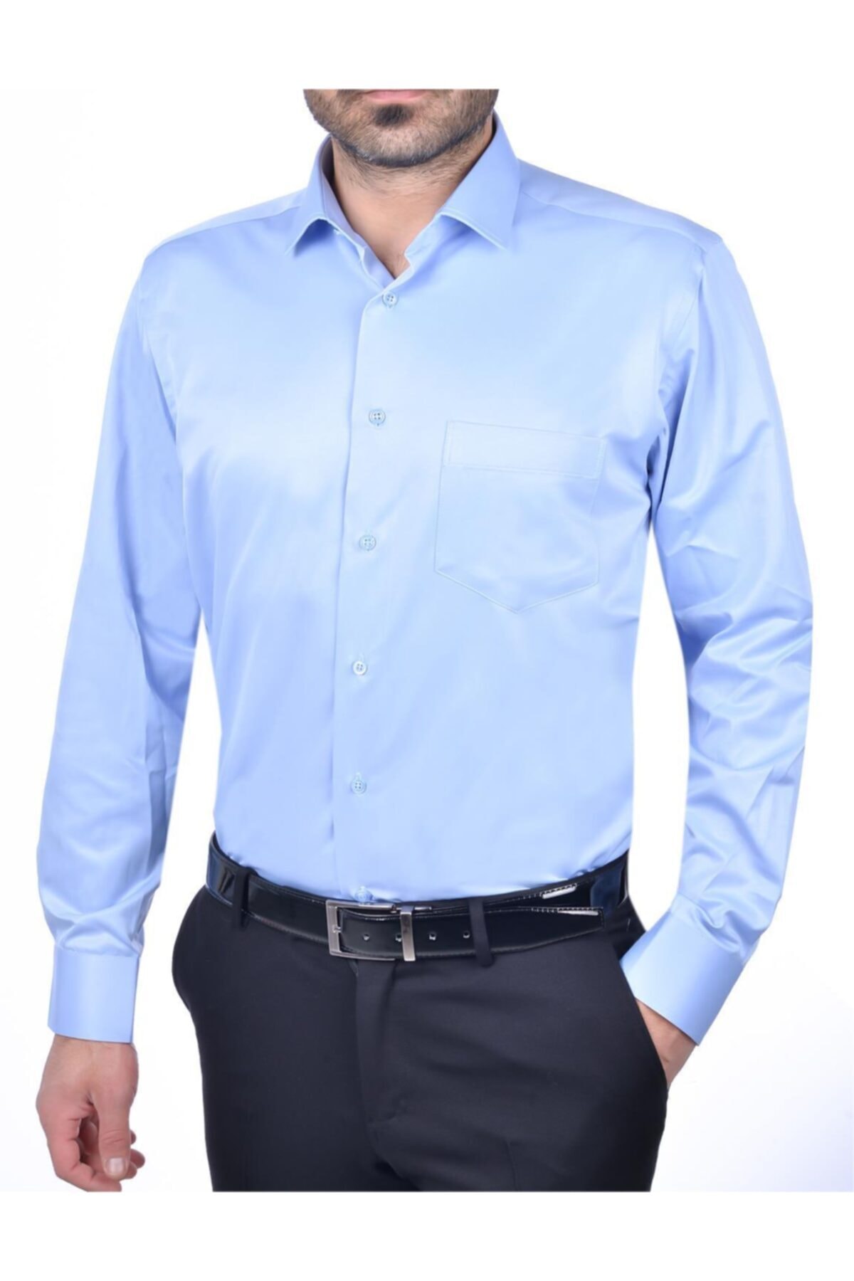 BAGGI Regular Fit Klasik Yaka Gömlek Mavi Fiyatı, Yorumları - Trendyol