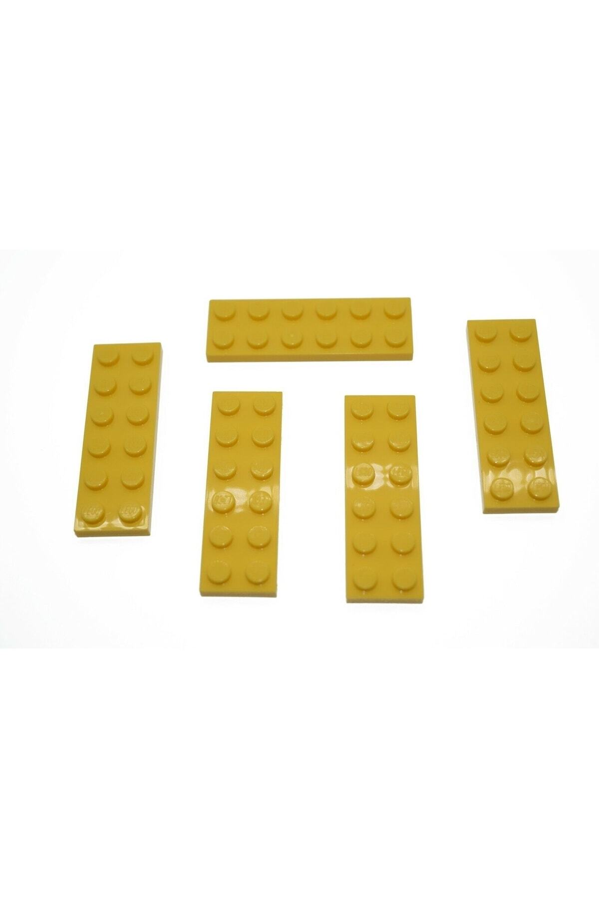 LEGO Orjinal Moc Custom Aksesuar Creator Plate 2 X 6 Düz Tuğla Sarı 4 ...