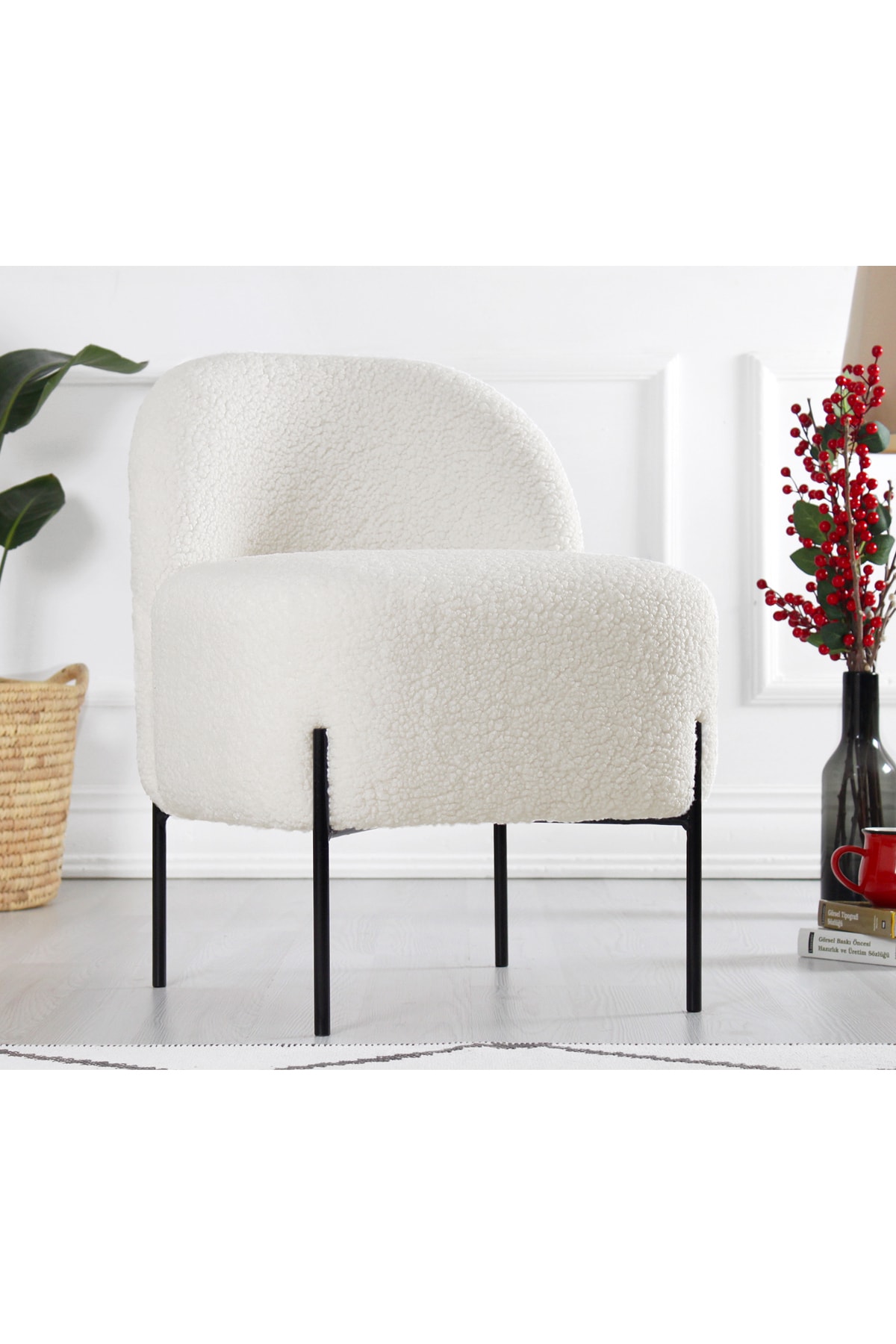 Lorence Home Cliny Kürk Teddy Puf - Siyah Ayak Fiyatı, Yorumları - Trendyol